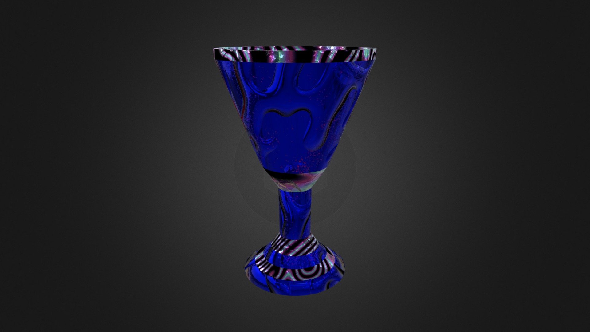 Futuristic Liquid flowing Space Gem Goblet - Download Free 3D model by ...
