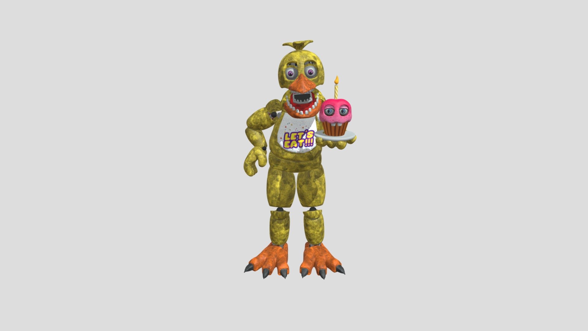 Unwithered Chica The Chicken UFMP - Download Free 3D model by ...