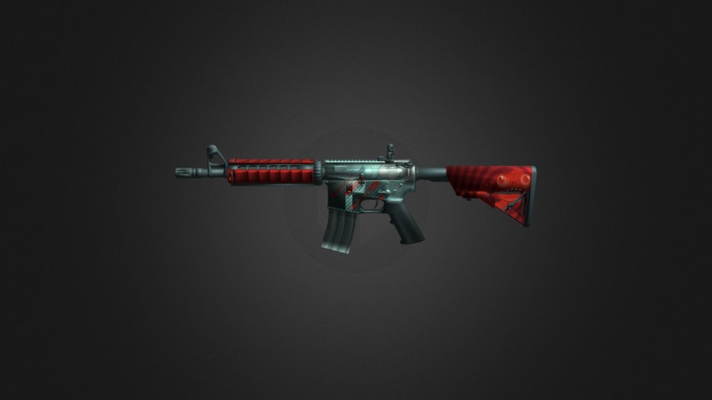 M4A4 | Bullet Rain - 3D model by krakencommunity [7a4223b] - Sketchfab