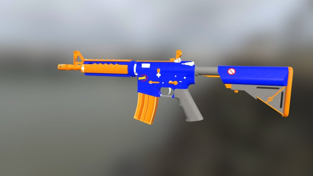 M4A4 - Untitled - 3D model by Labbah [7a42676] - Sketchfab