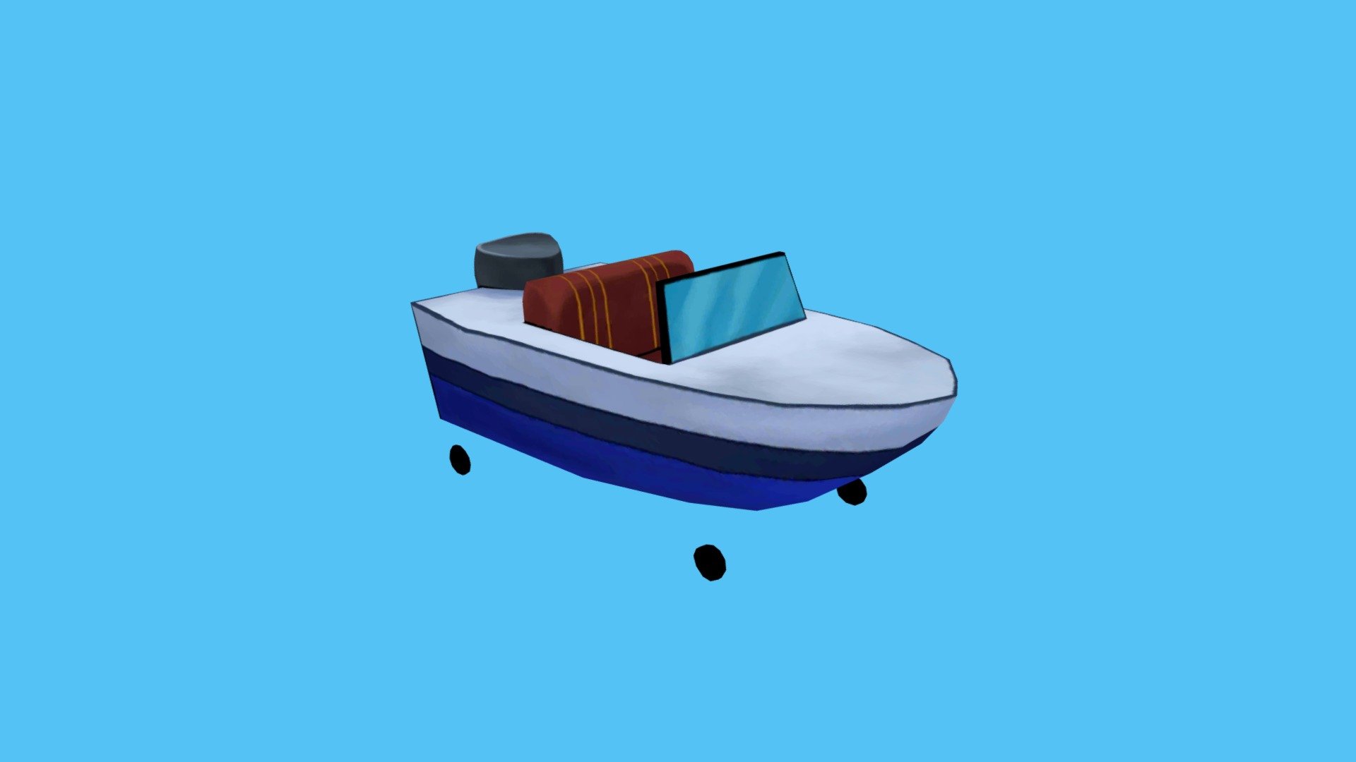SpongeBob's Patty Pursuit - Boatmobile (Blue) - Download Free 3D model ...
