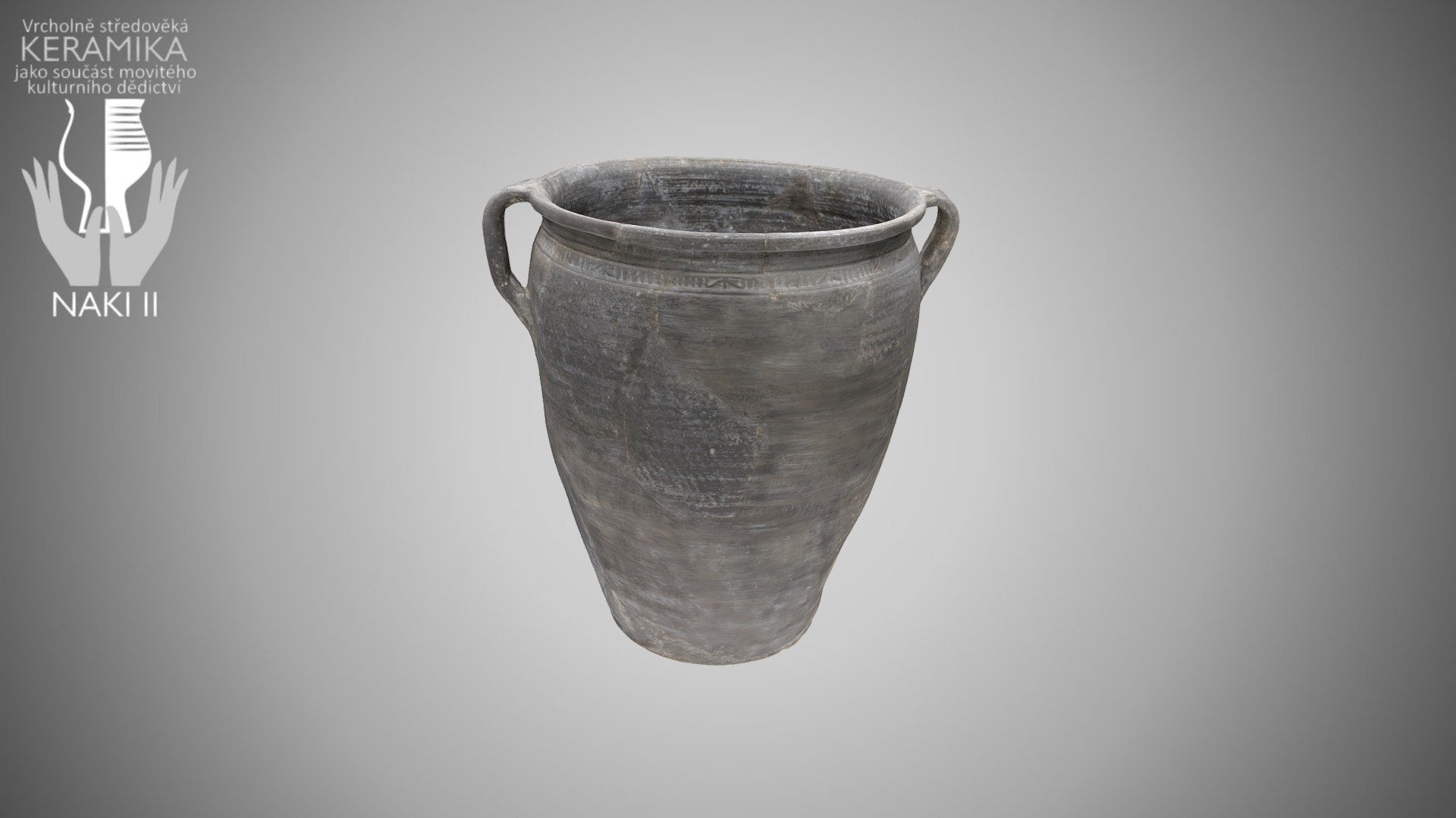 Hrnec se dvěma uchy / Two-handled pot - 3D model by Středověká keramika (@mediaevalceramicsCZ ...