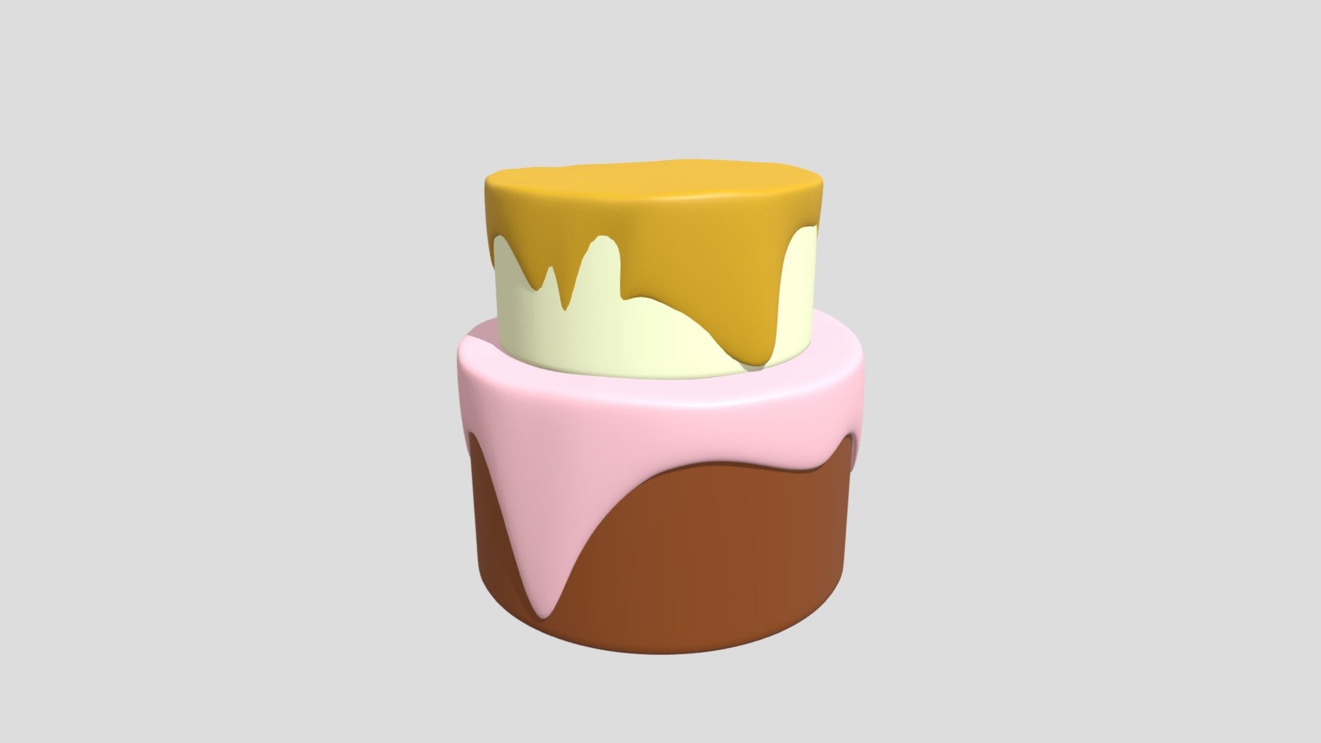 2-layer basic cake - 3D model by movindulinal26 [7a45062] - Sketchfab