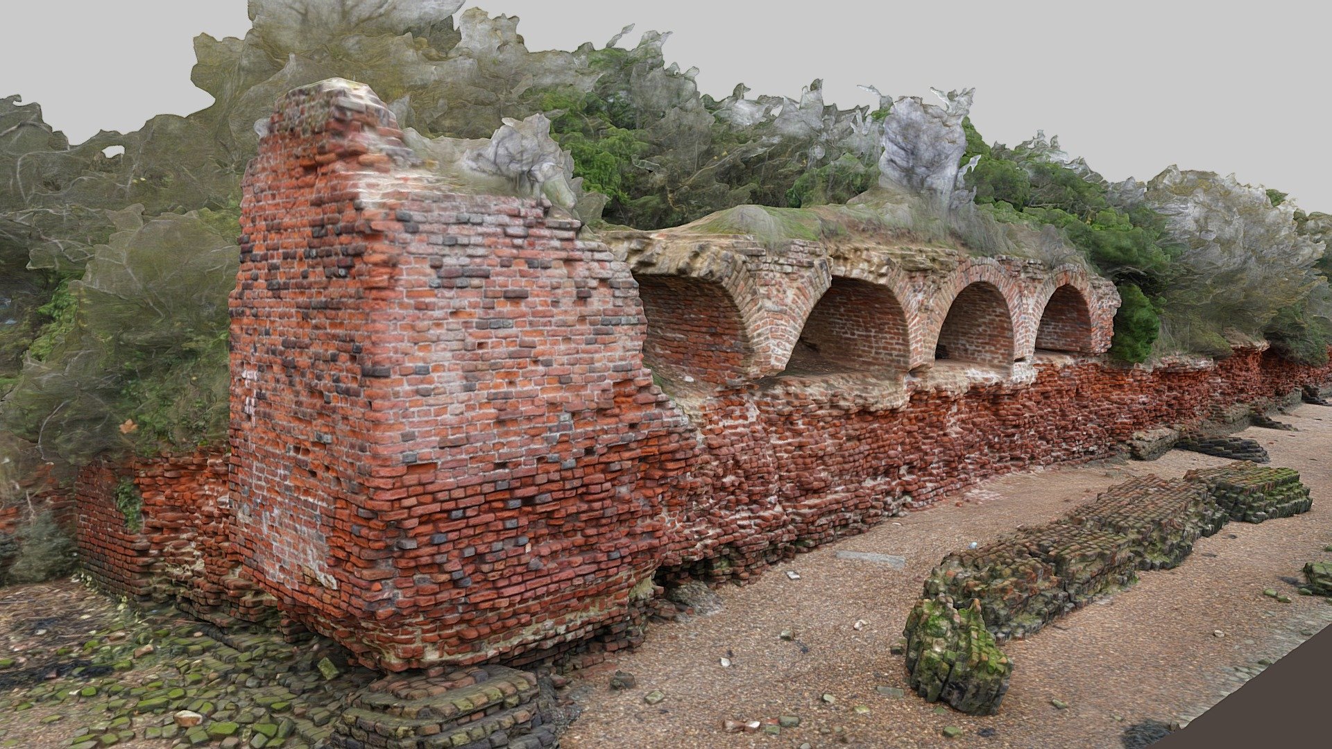 Cockham Wood Fort Bastion - Download Free 3D model by artfletch ...
