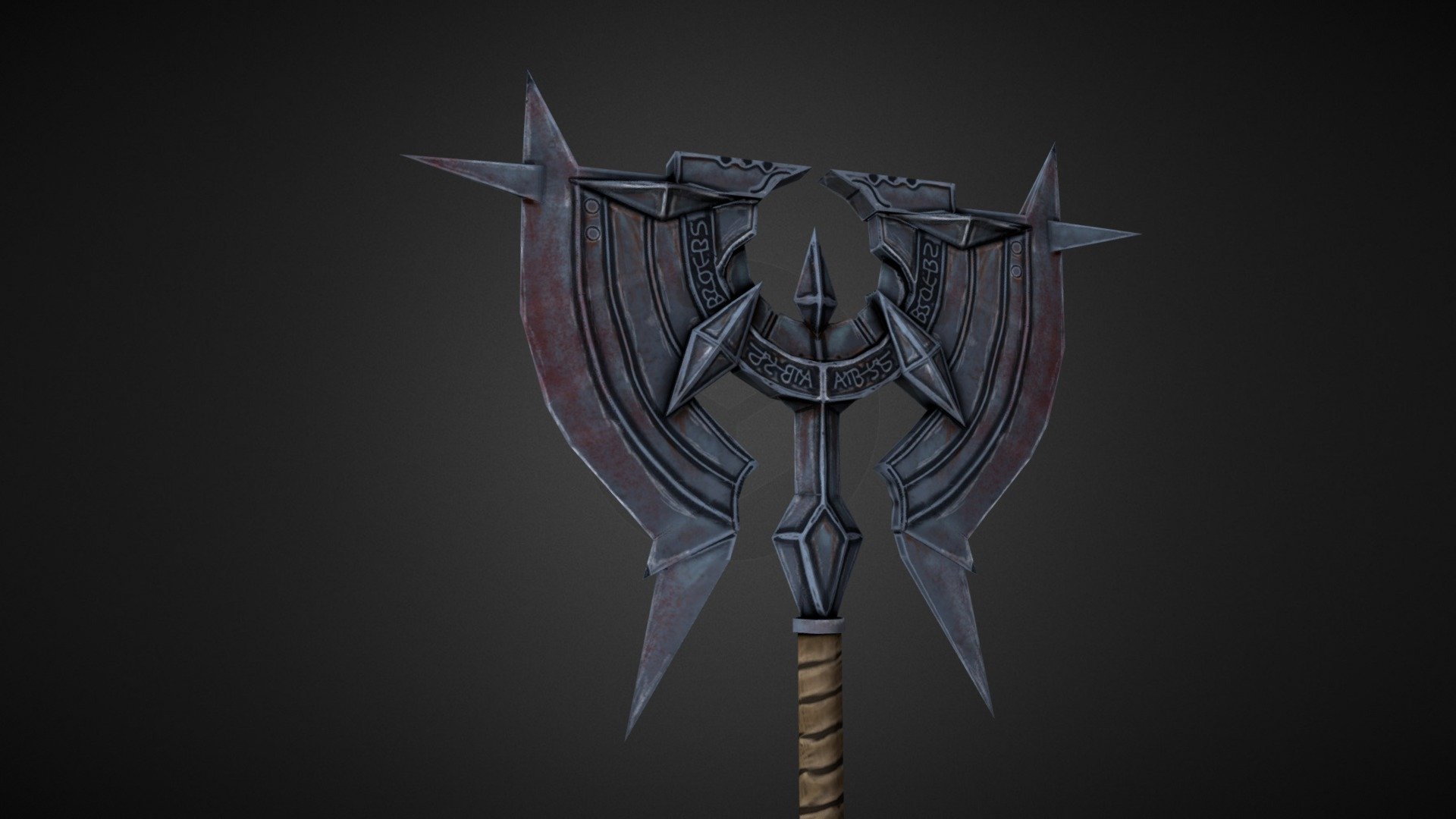 Bloody Battle Axe - 3D model by Joseph Stameus (@josephstameus ...