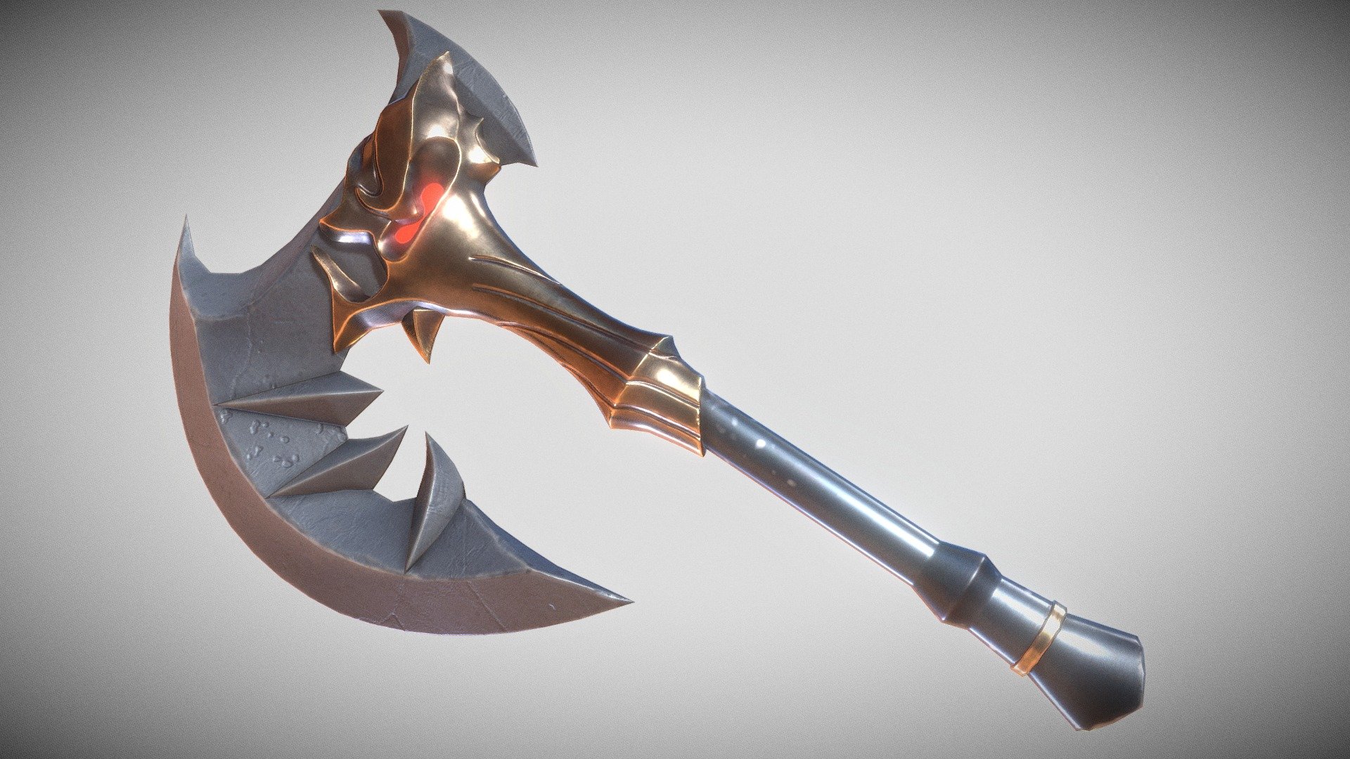 One Handed Axe_8 - 3D model by Frostone [7a510f4] - Sketchfab