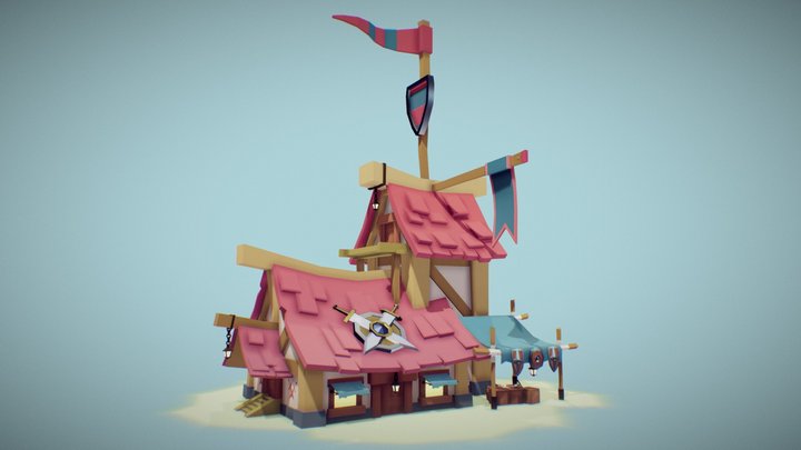 Low-poly-house 3D models - Sketchfab