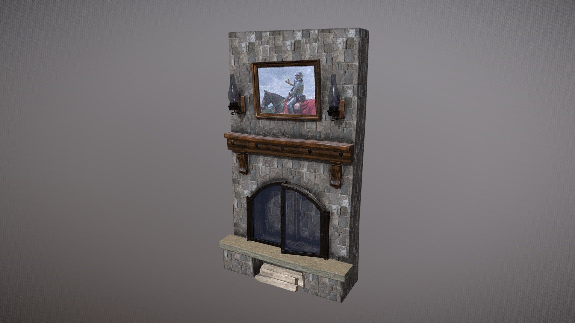 Traveler's Room: Fireplace - 3D model by Nikita (@demidroid) [7a53d0e ...