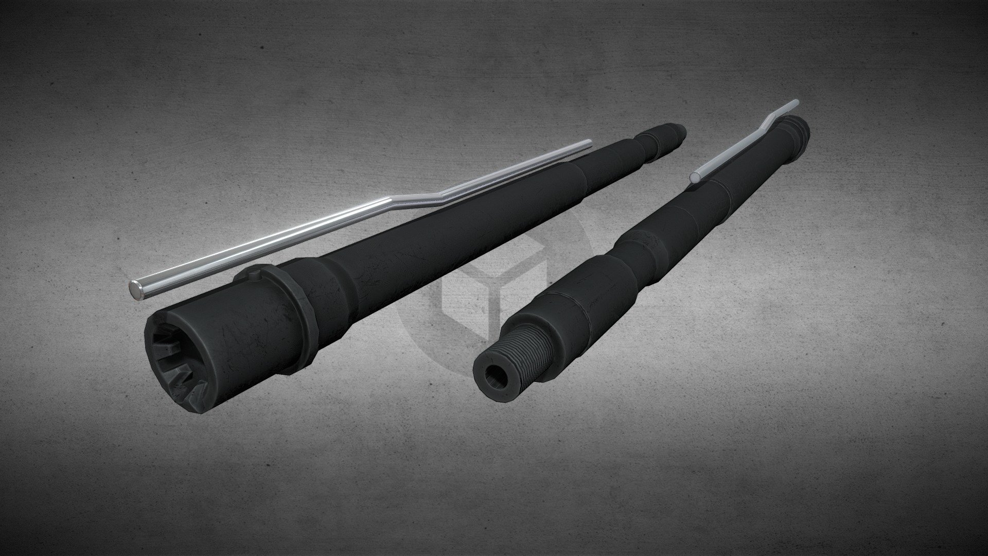AR-15 14.5" Mid-Length Socom Profile Barrel - 3D model by BayernMaik ...