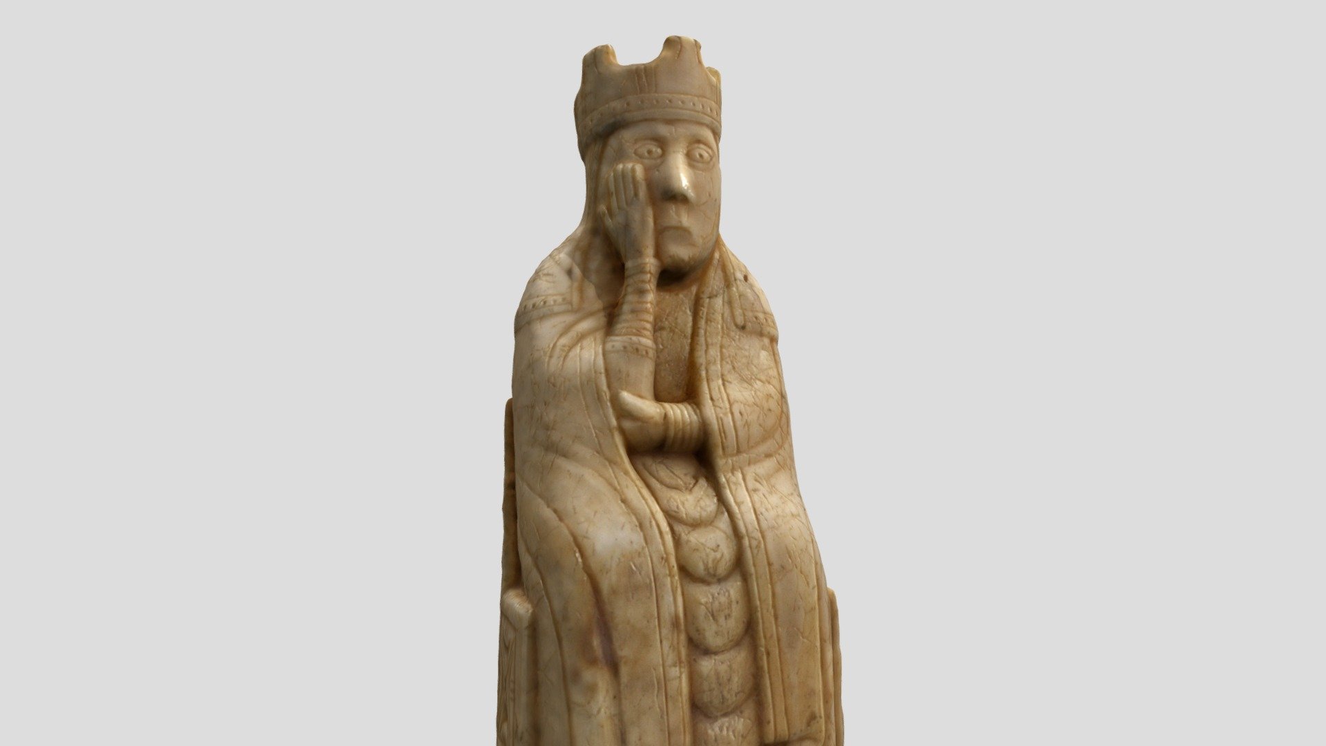 A Queen from the Lewis Chess Set - Download Free 3D model by Glenn ...