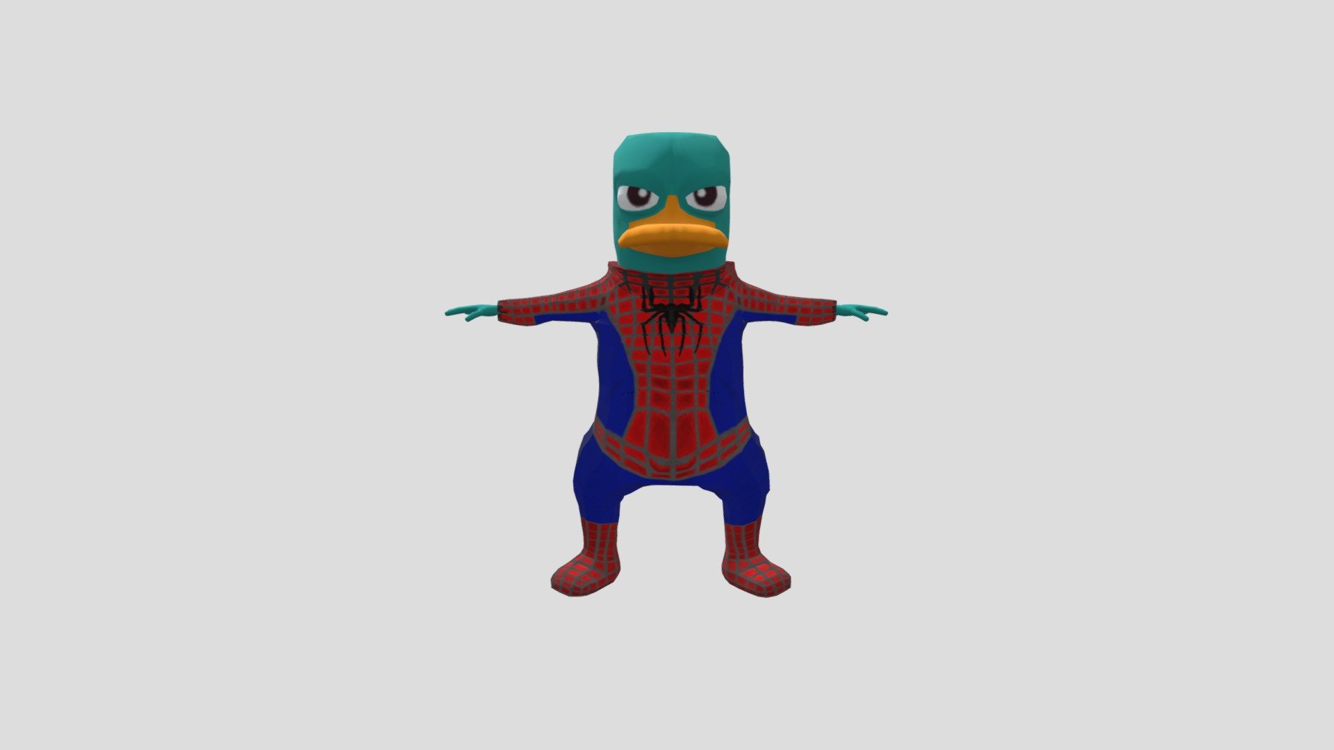 Perry As Spider Man - Download Free 3D model by mlg disney channel ...