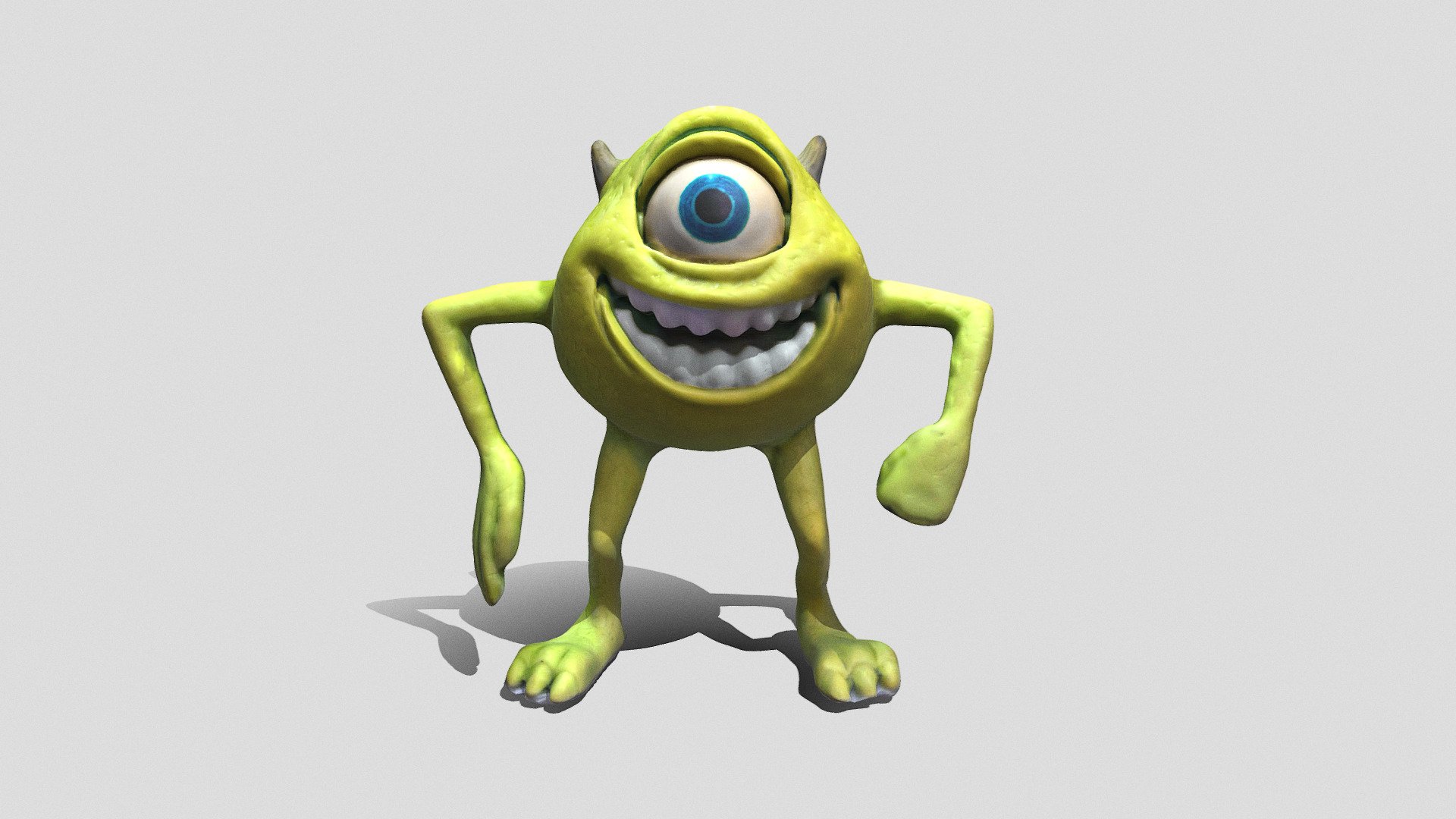 Mike Wazowski NEW - Monsters, Inc. Monstros SA - Download Free 3D model ...
