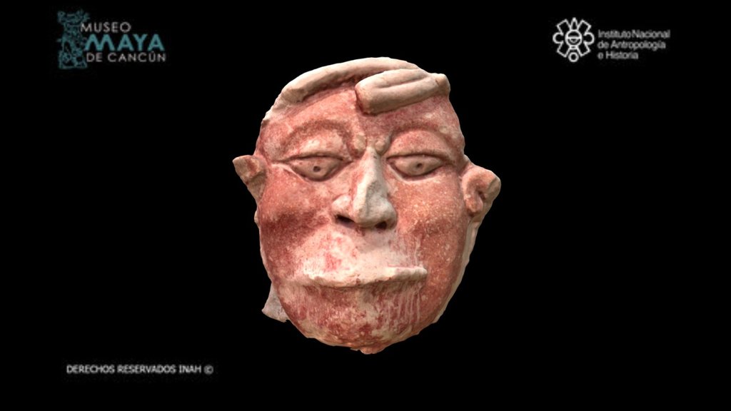 Cautivo con la boca cosida - 3D model by Museo Maya de Cancún INAH ...
