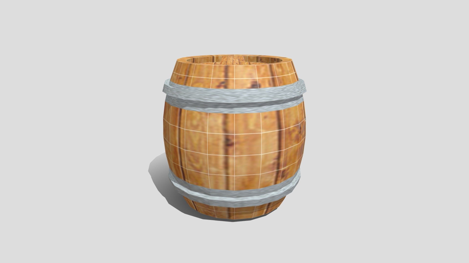 Wooden barrel UV mapped - 3D model by hscott14 [7a59dfa] - Sketchfab