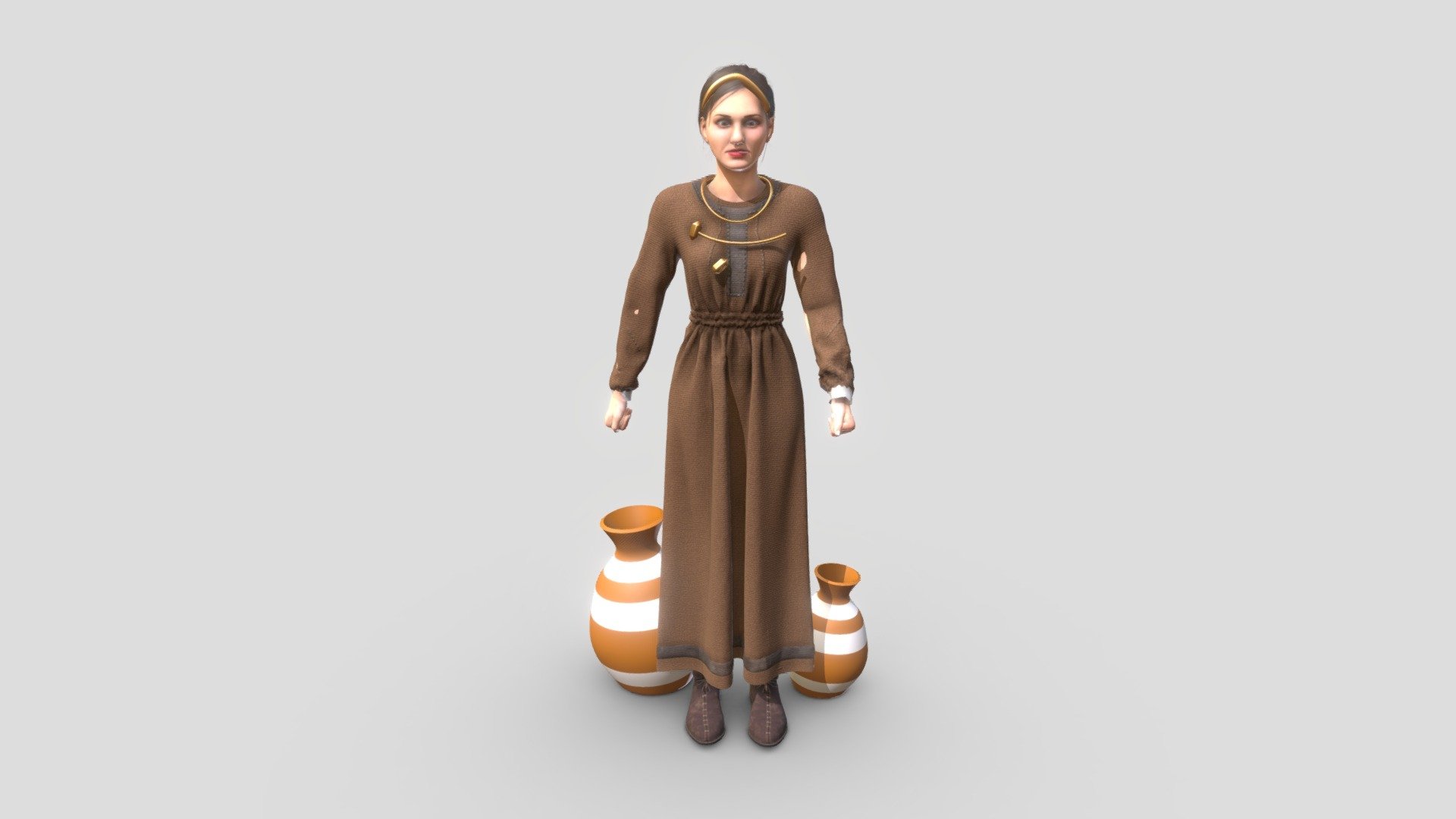 Medieval Women V2 - 3D model by Sarah Montani (@aptiq) [7a5a25e ...