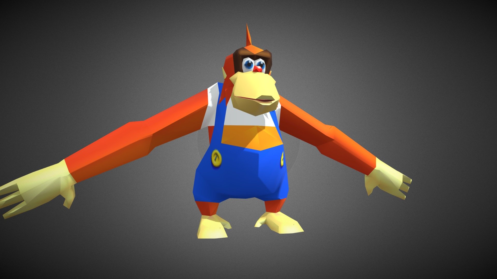 Nintendo 64 - Donkey Kong 64 - Lanky Kong - Download Free 3D model by ...