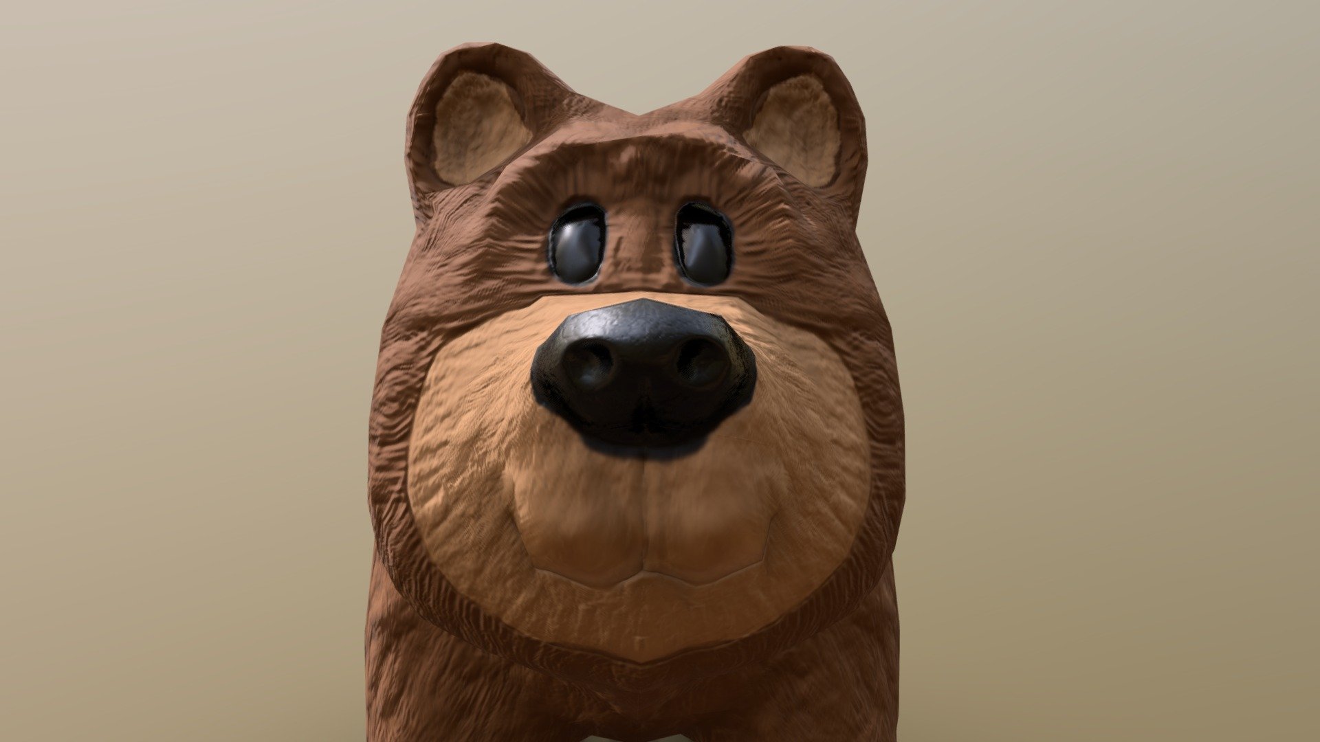 Happy Cartoon Bear - 3D model by TruExtent [7a5c7d9] - Sketchfab