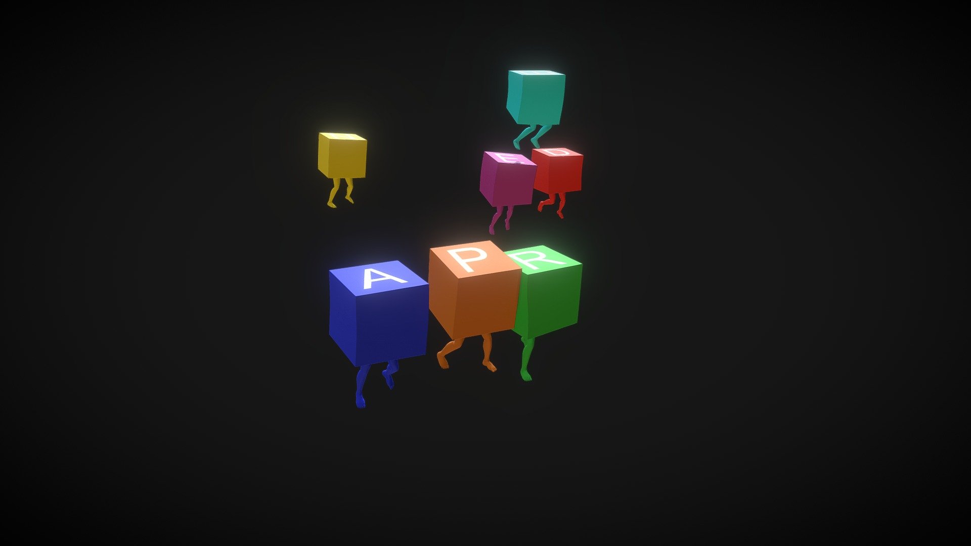 animated human cubes - Download Free 3D model by pixol3d [7a5d604 ...