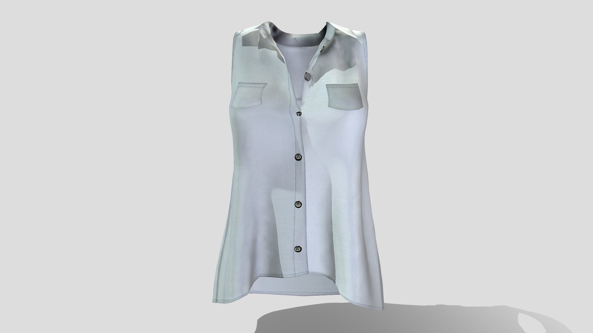 Female Drop Back Trapeze Shirt - Buy Royalty Free 3D model by 3dia ...