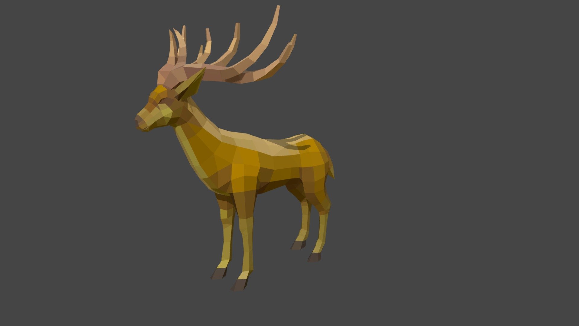Stag - 3D model by josluat91 [7a61f69] - Sketchfab