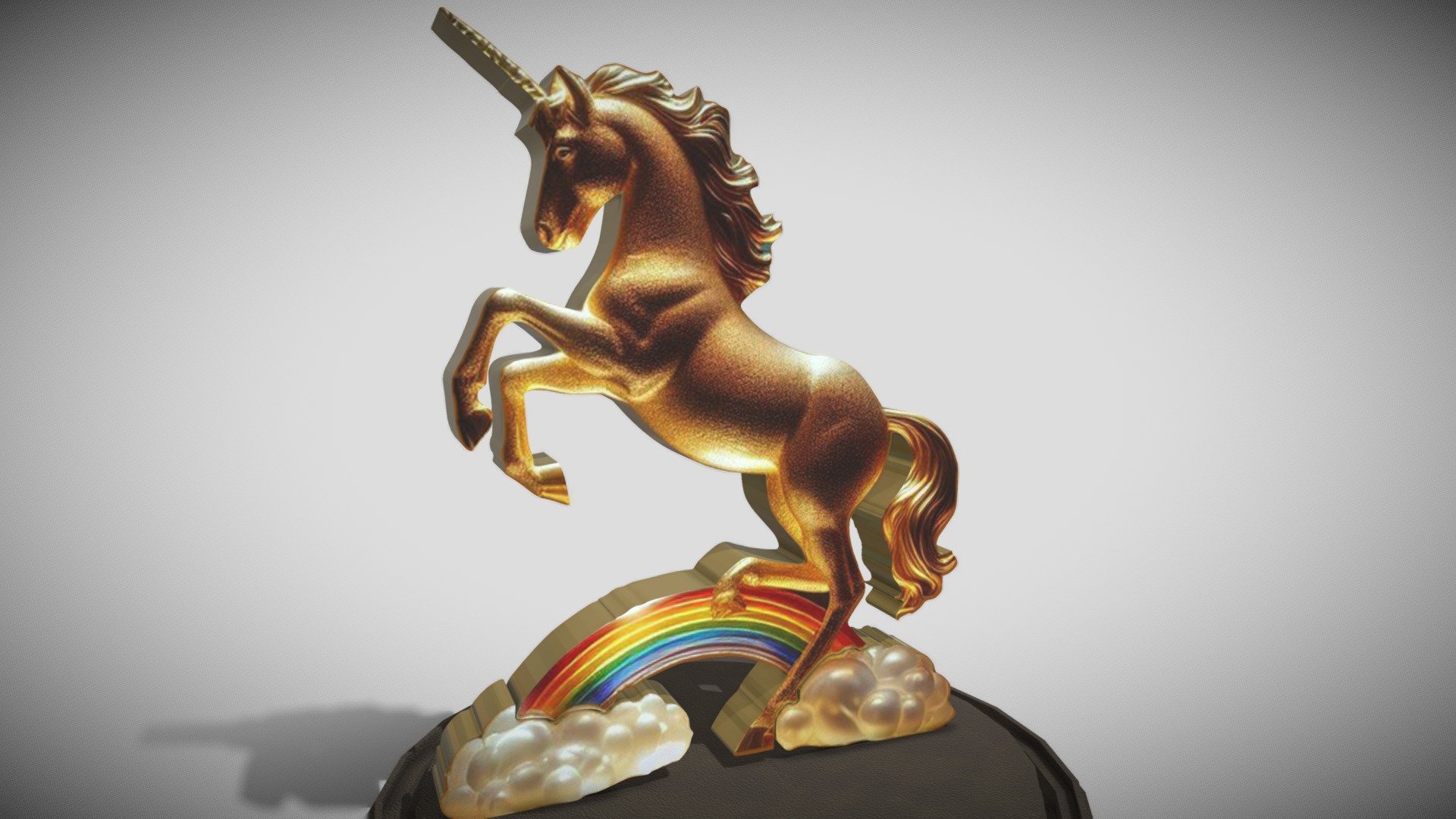 Golden Unicorn - Buy Royalty Free 3D model by KimtueKP [7a625e2 ...