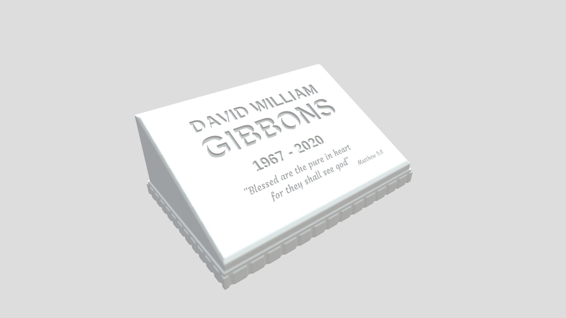 02-Marker Base-indent-text-meshed - Download Free 3D model by ...