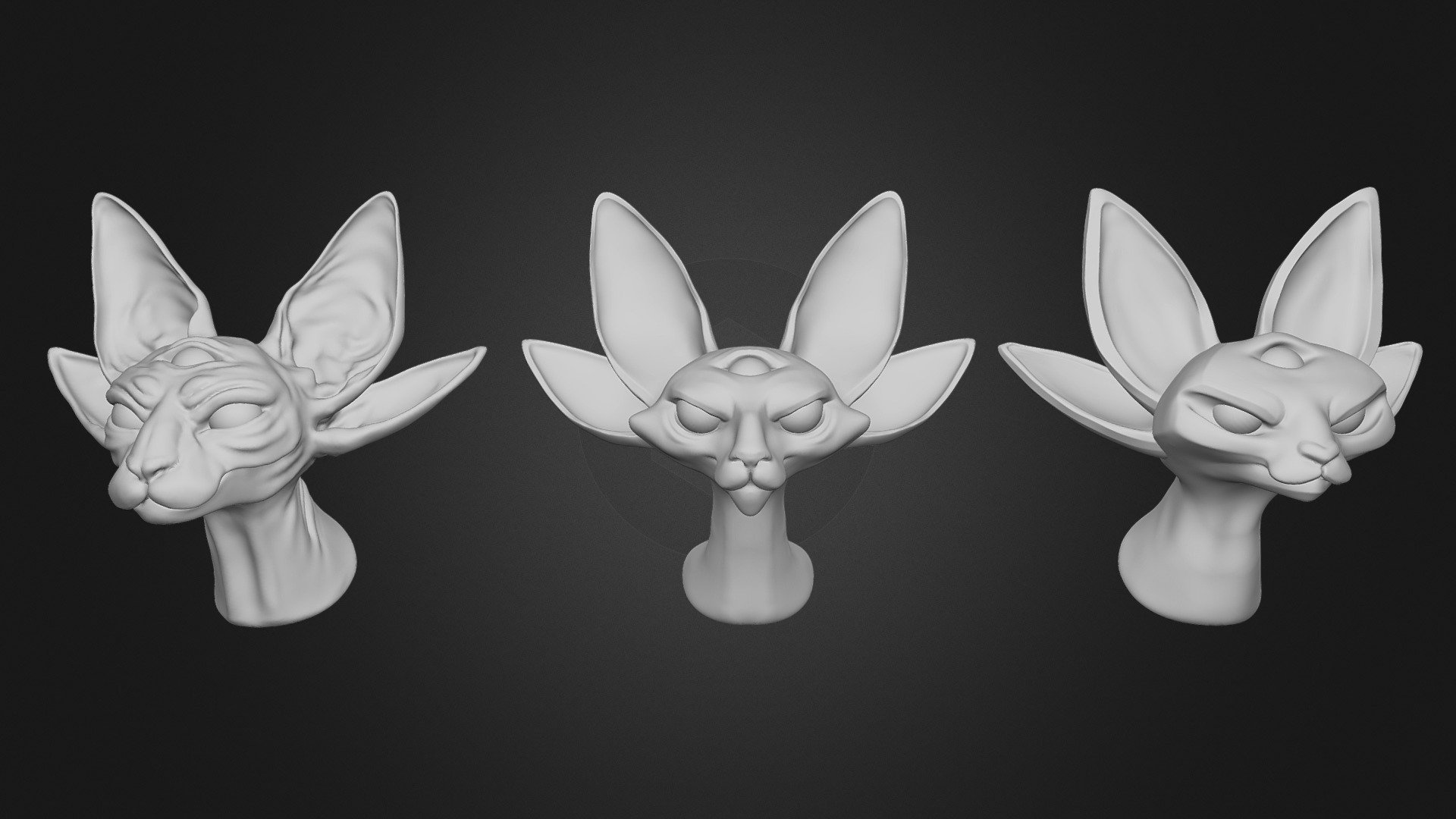 Fynix [3 different art styles] - 3D model by Nikki_ink [7a639ba ...