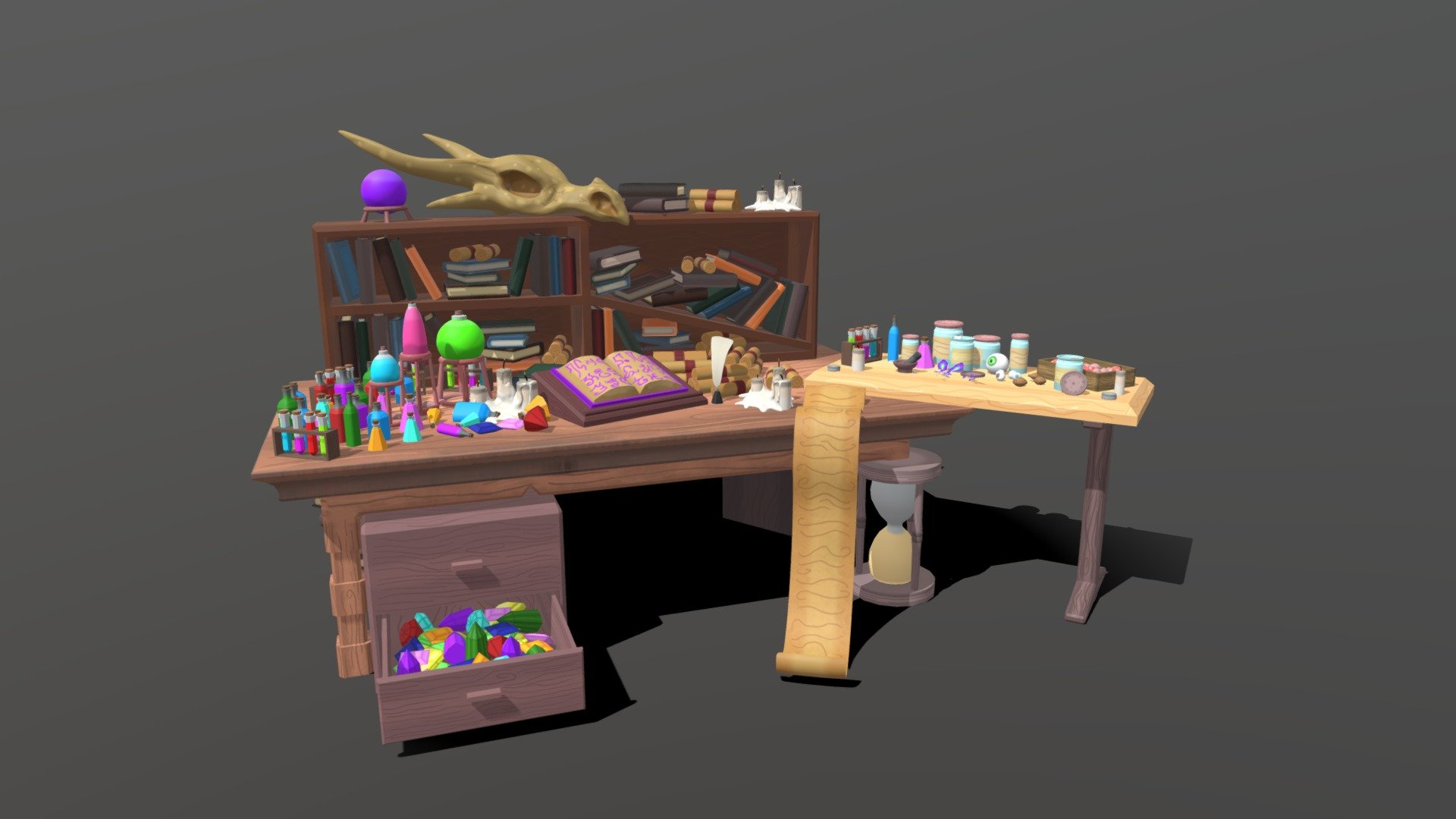 Wizard Table - 3D model by Jack (@JDHT) [7a63d83] - Sketchfab
