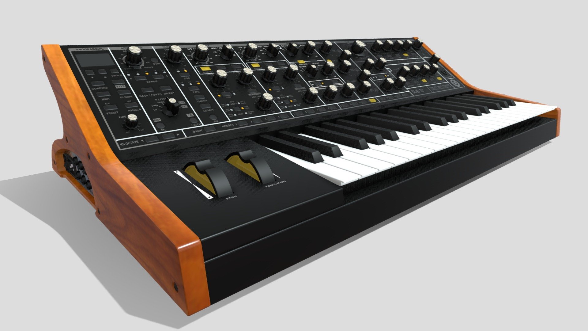 MOOG Sub37 - 3D model by Honza Vančík (@JanVancik3D) [7a66349] - Sketchfab