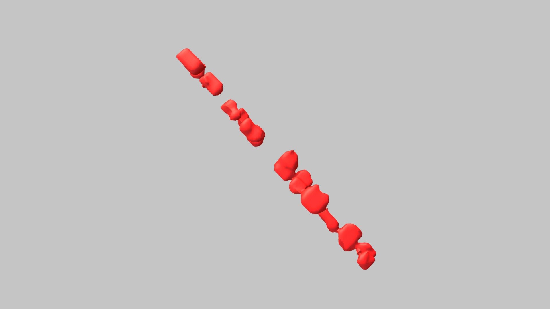 Au nanorods decorated protein fibrils - STEM - 3D model by NClaes ...