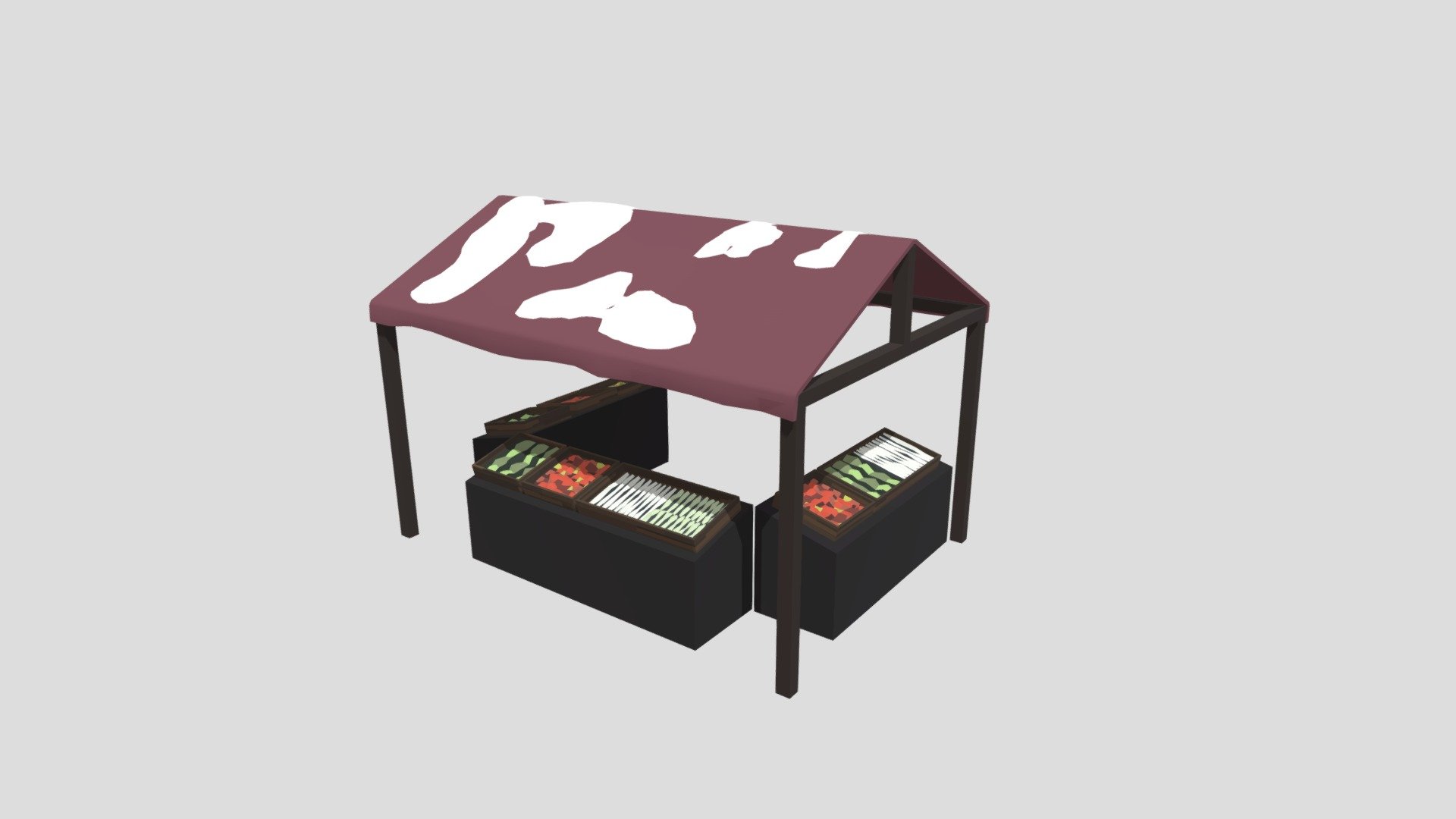 Stall A Assembly Snow - 3D model by StormOfWormhole [7a67eaa] - Sketchfab