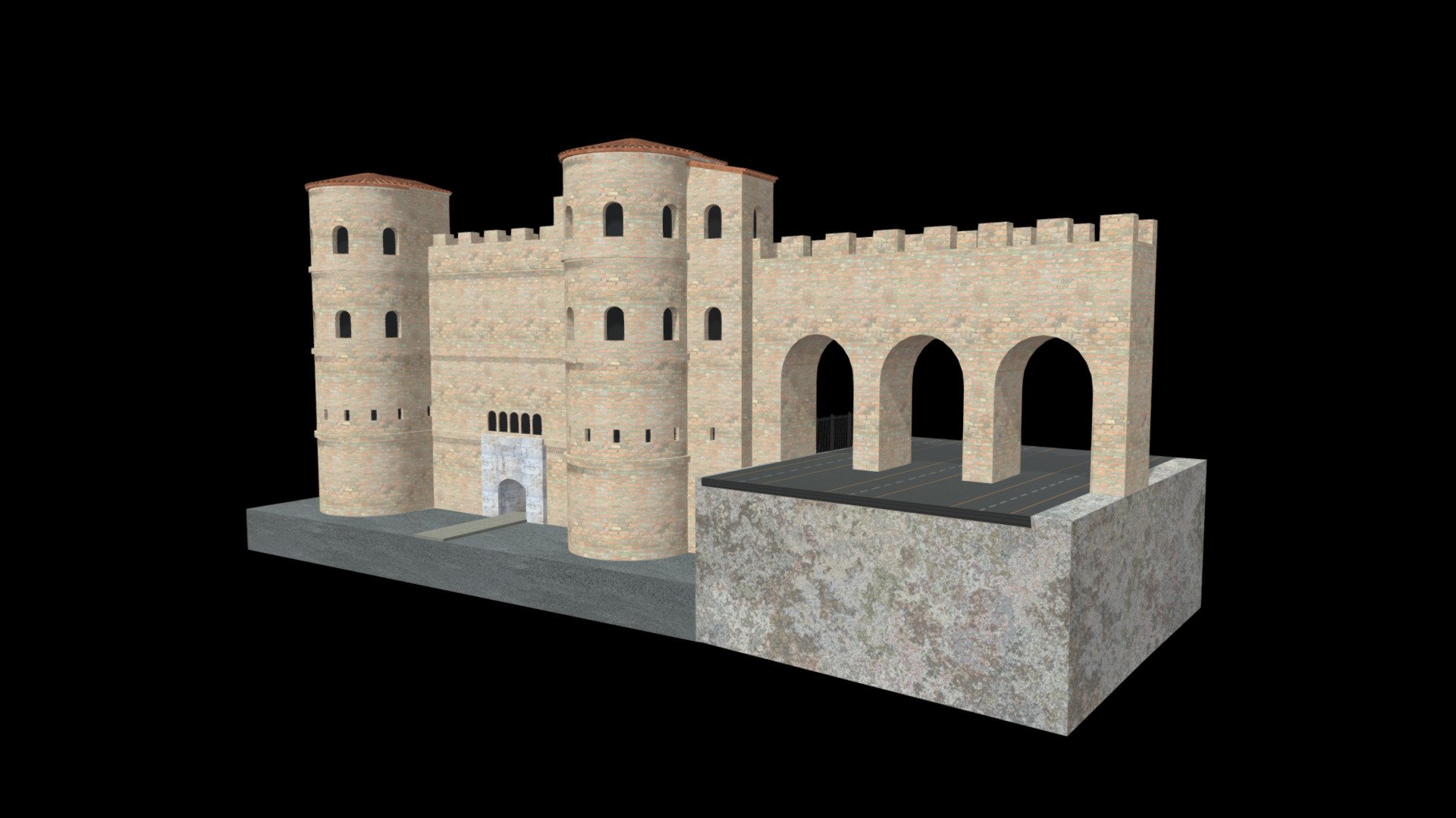 Asinara Gate (Rome-Italy) - 3D model by dimodicART (@dimoduk) [7a6d09e ...