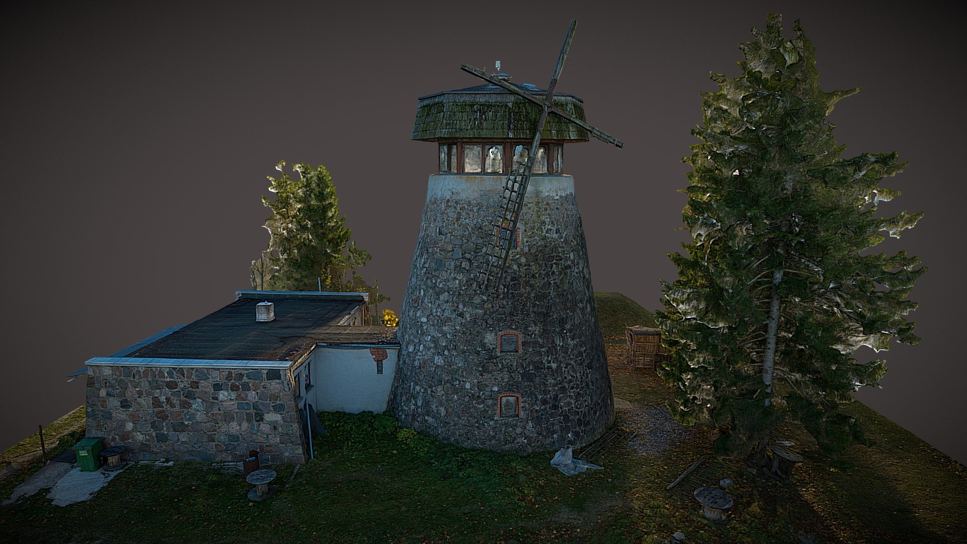 Tabivere Windmill - 3D model by Saulius.Zaura [7a701ee] - Sketchfab