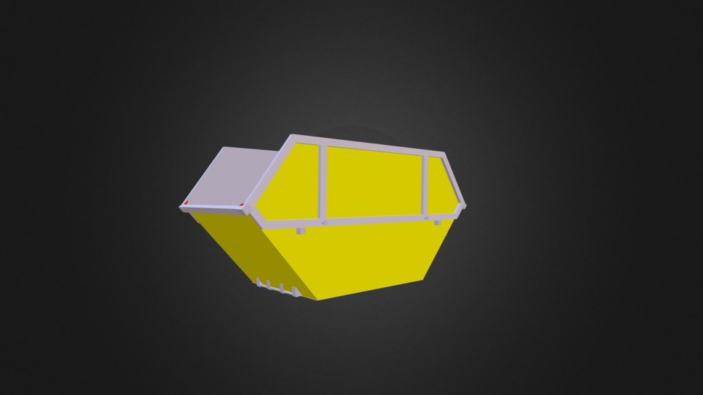 14 cubic yard open skip - 3D model by compactors [7a70231] - Sketchfab