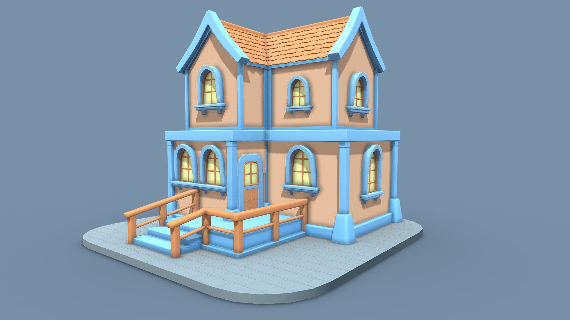 Stylized House - 3D model by WillowBoxArt [7a709f3] - Sketchfab