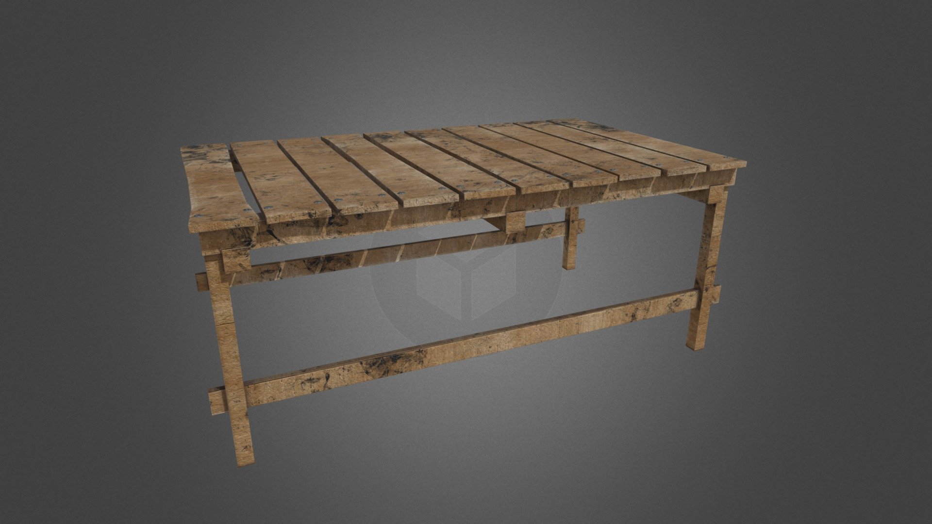 wood table - Download Free 3D model by leoxx300 [7a731b3] - Sketchfab