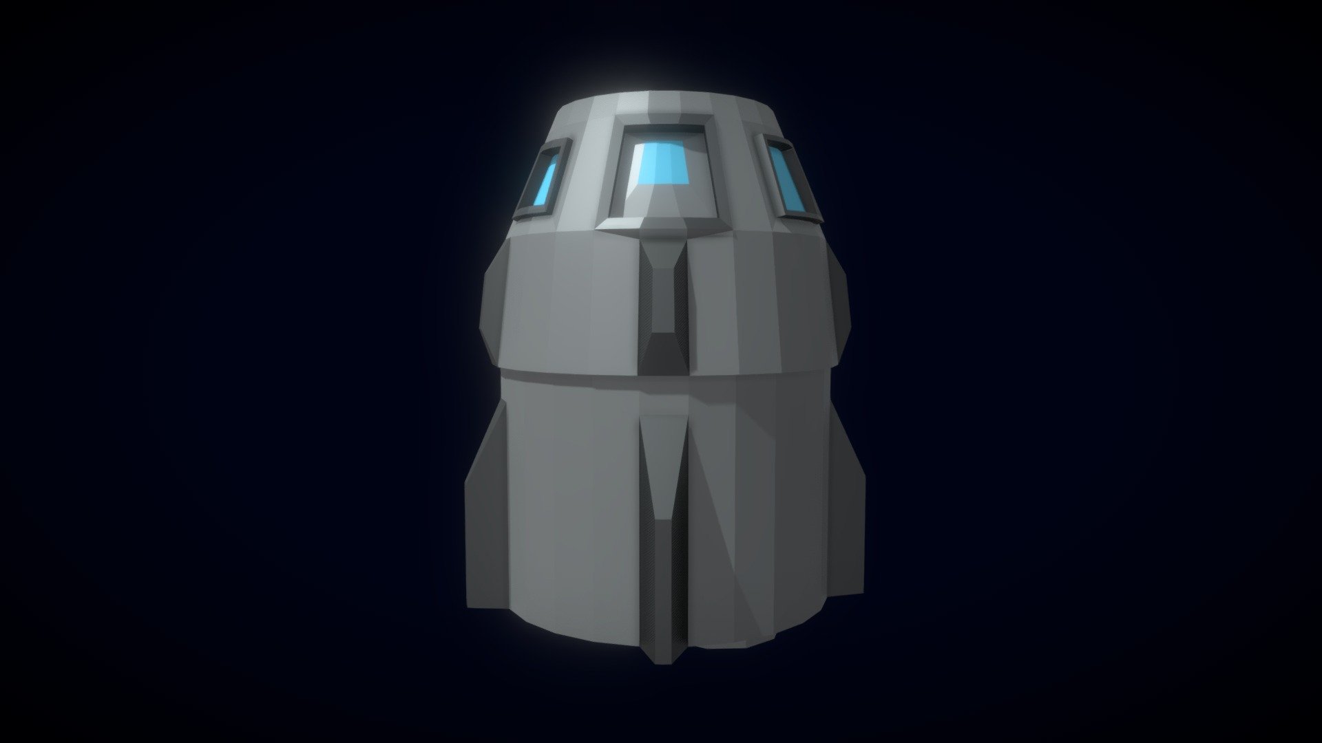 Low poly Space Ship - Download Free 3D model by Green fish ...