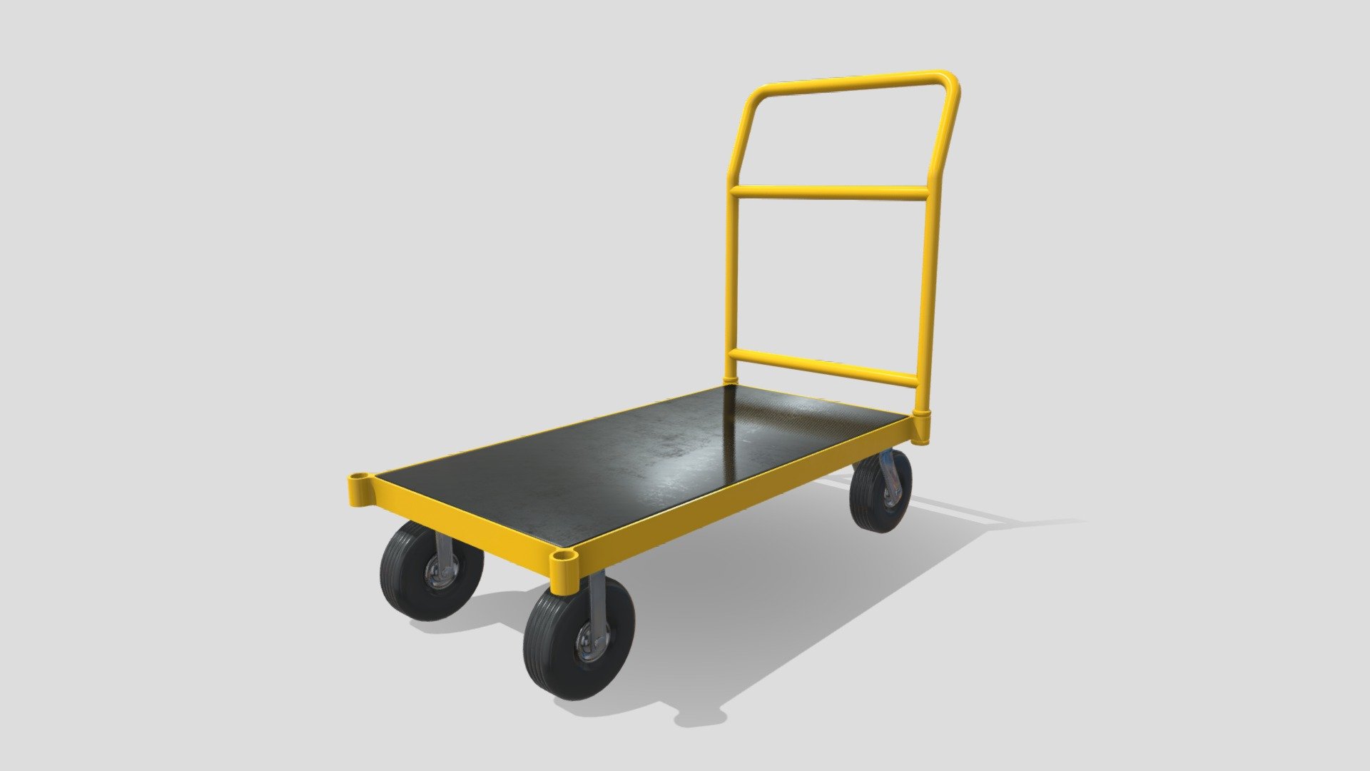 Cargo trolley (FREE) - 3D model by DuduPav [7a75241] - Sketchfab