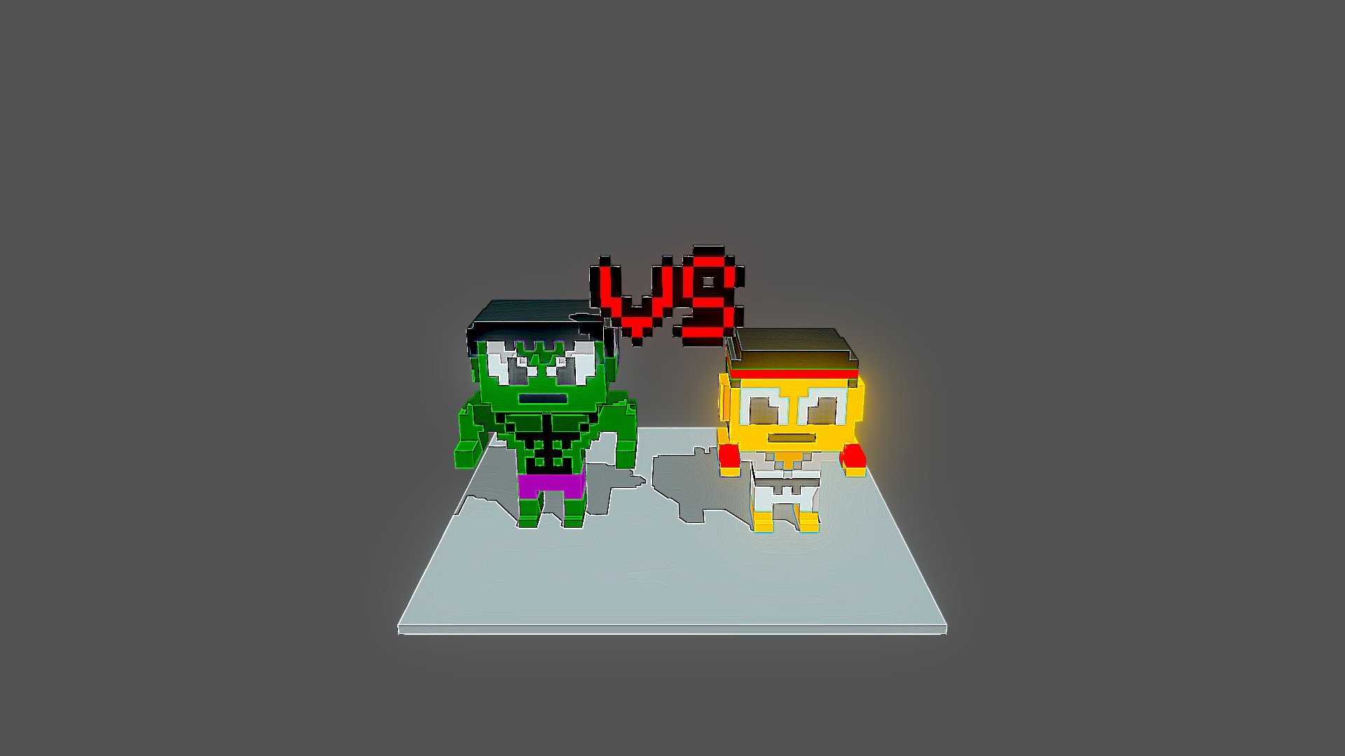 Hulk vs Ryu(Marvel vs Capcom) - Download Free 3D model by ...