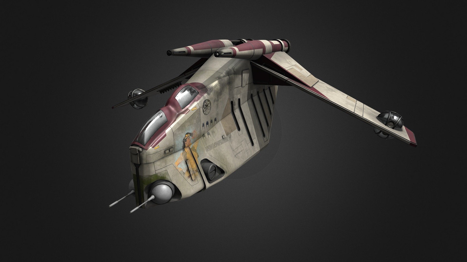 Star Wars Clone Wars LAAT Republic Gunship - 3D model by r_jessop1 ...