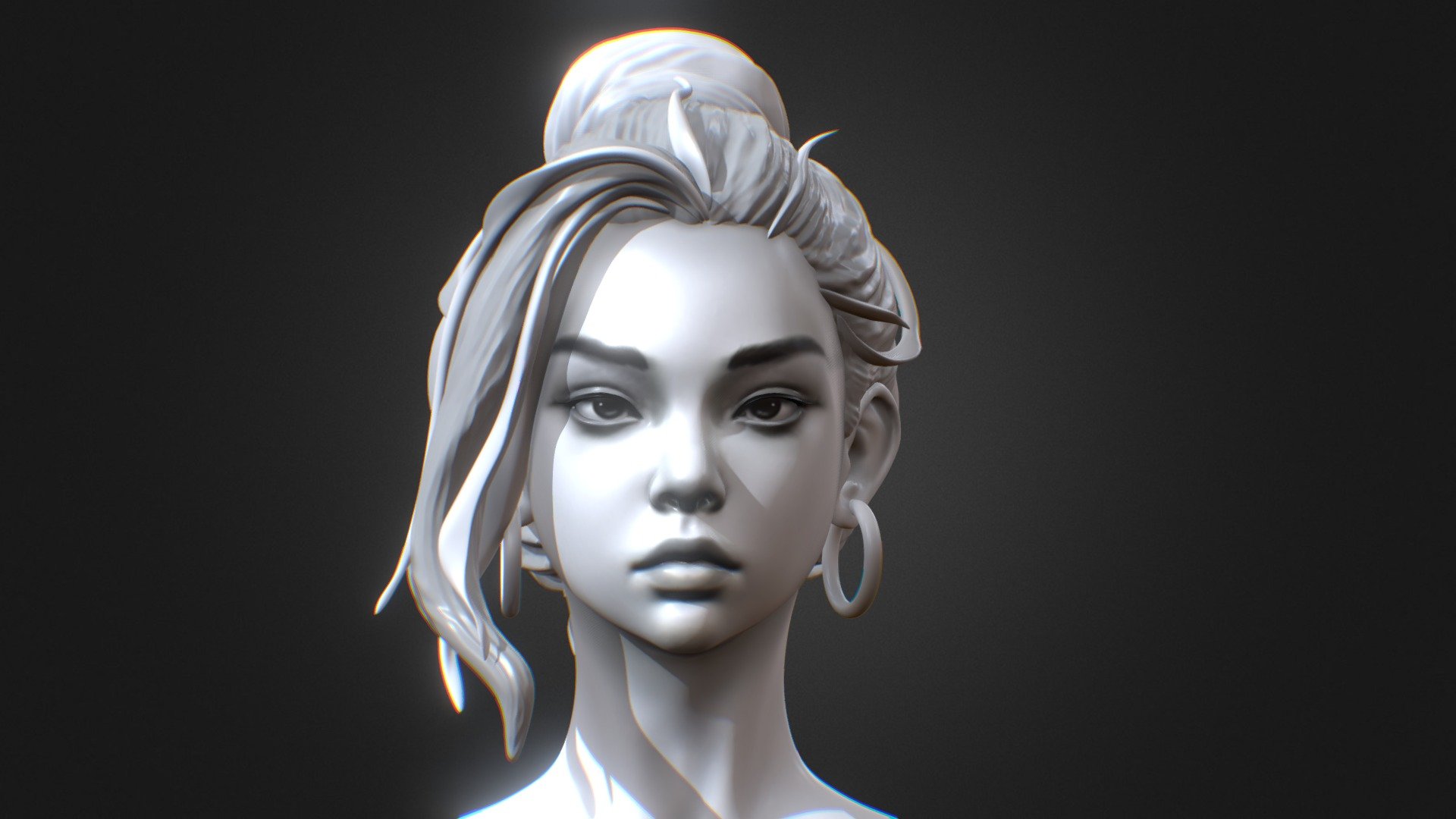 BASE MESH HEAD FEMALE SEMI-REAL STYLE - 3D model by DINO (@levotatdat) [7a7a47a] - Sketchfab