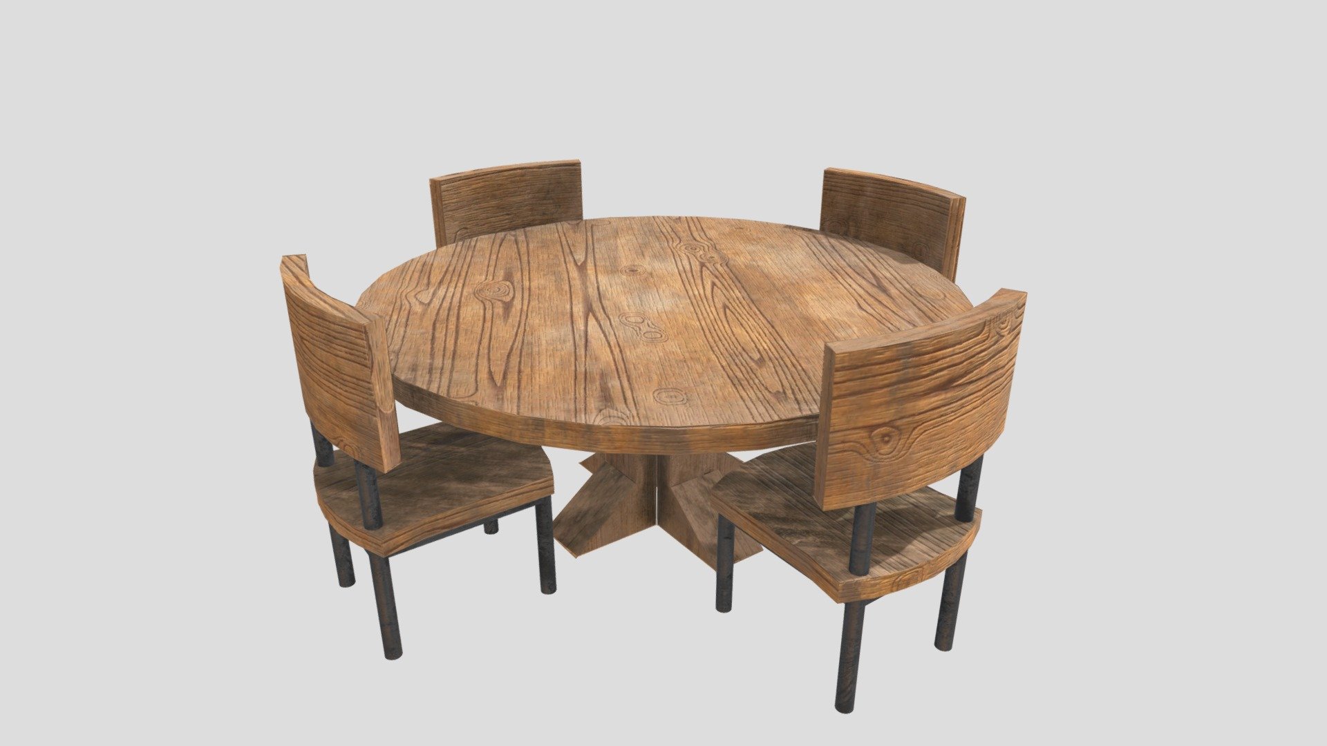 Table and Chairs - Download Free 3D model by KodaWowo [7a7b79c] - Sketchfab