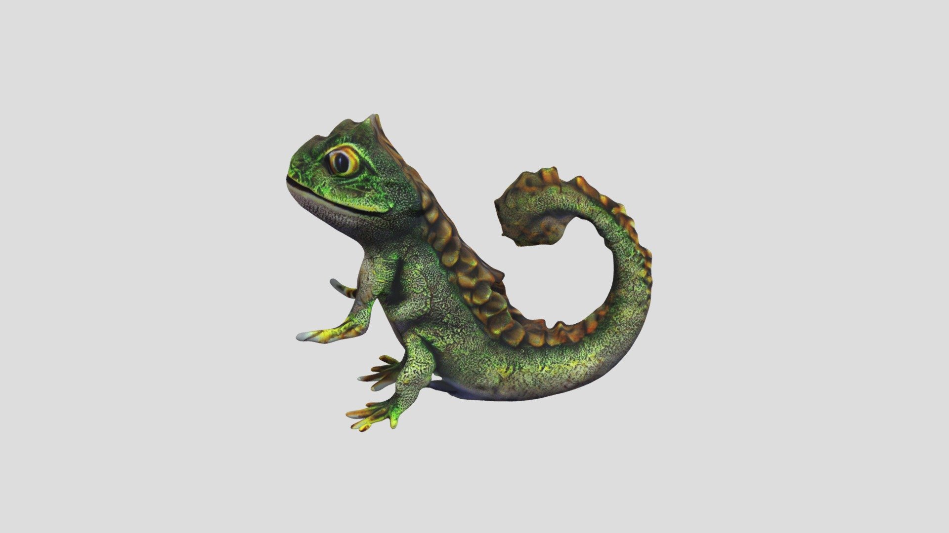 🦎The green lizard from my dream👐 - Download Free 3D model by mirleon ...