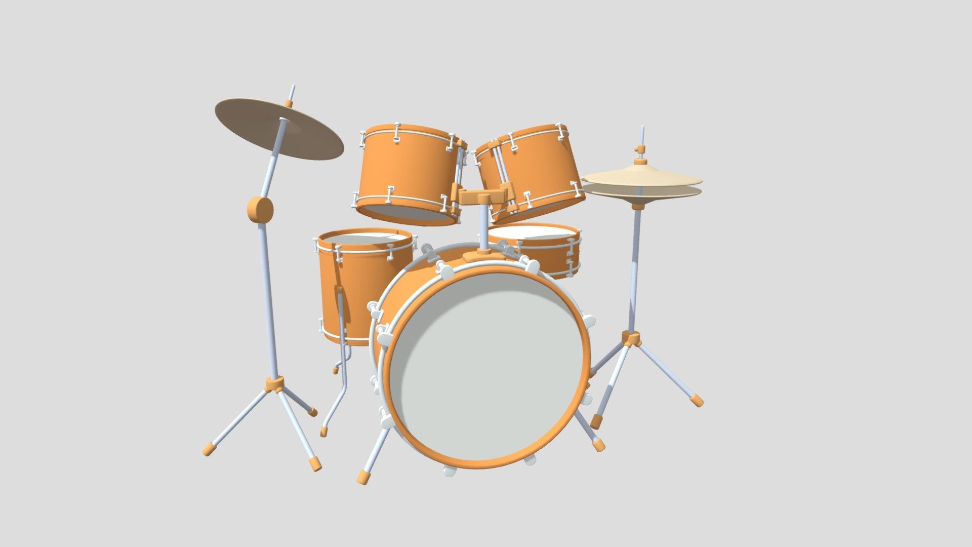 Drum Set - 3D model by vinkfan [7a80386] - Sketchfab