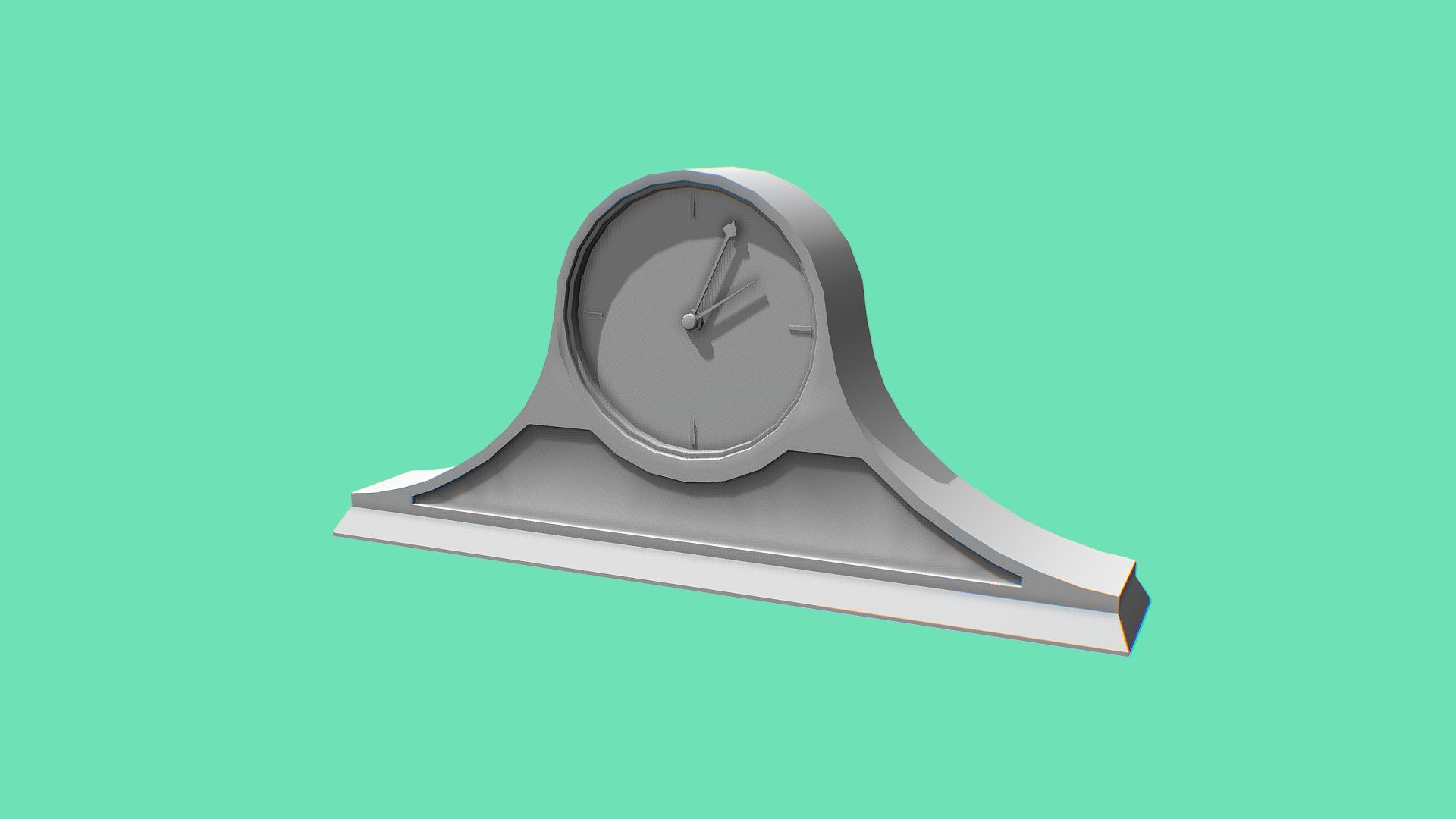 Old Antique Mantle Clock (Clay) - 3D model by jacktilling [7a81ee7 ...