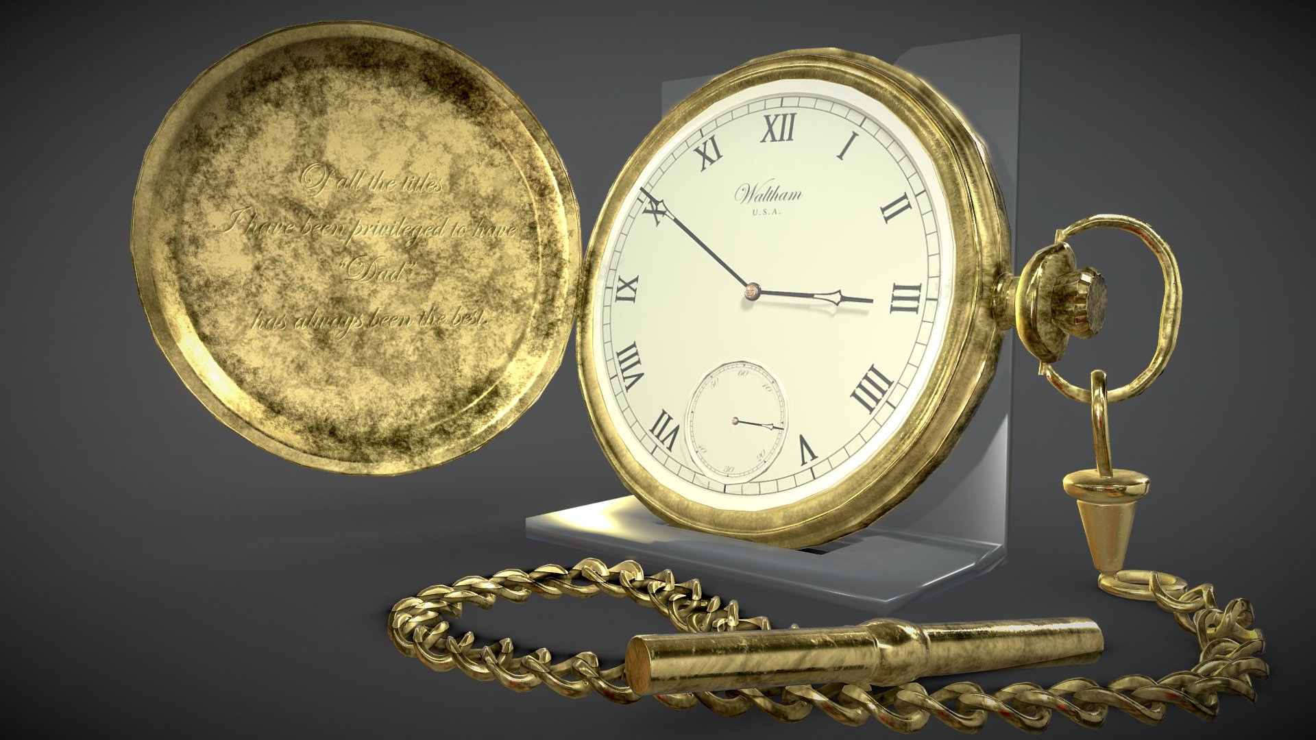Half-Hunter Pocket Watch - 3D model by Ethan Donovan (@edonovan ...