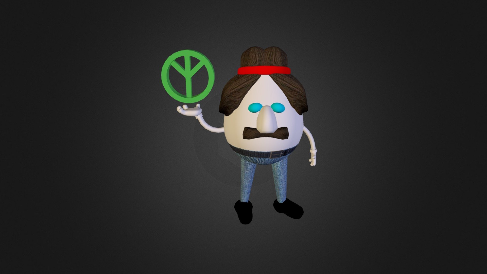 Peace Egg - 3D model by 89200 [7a866bf] - Sketchfab