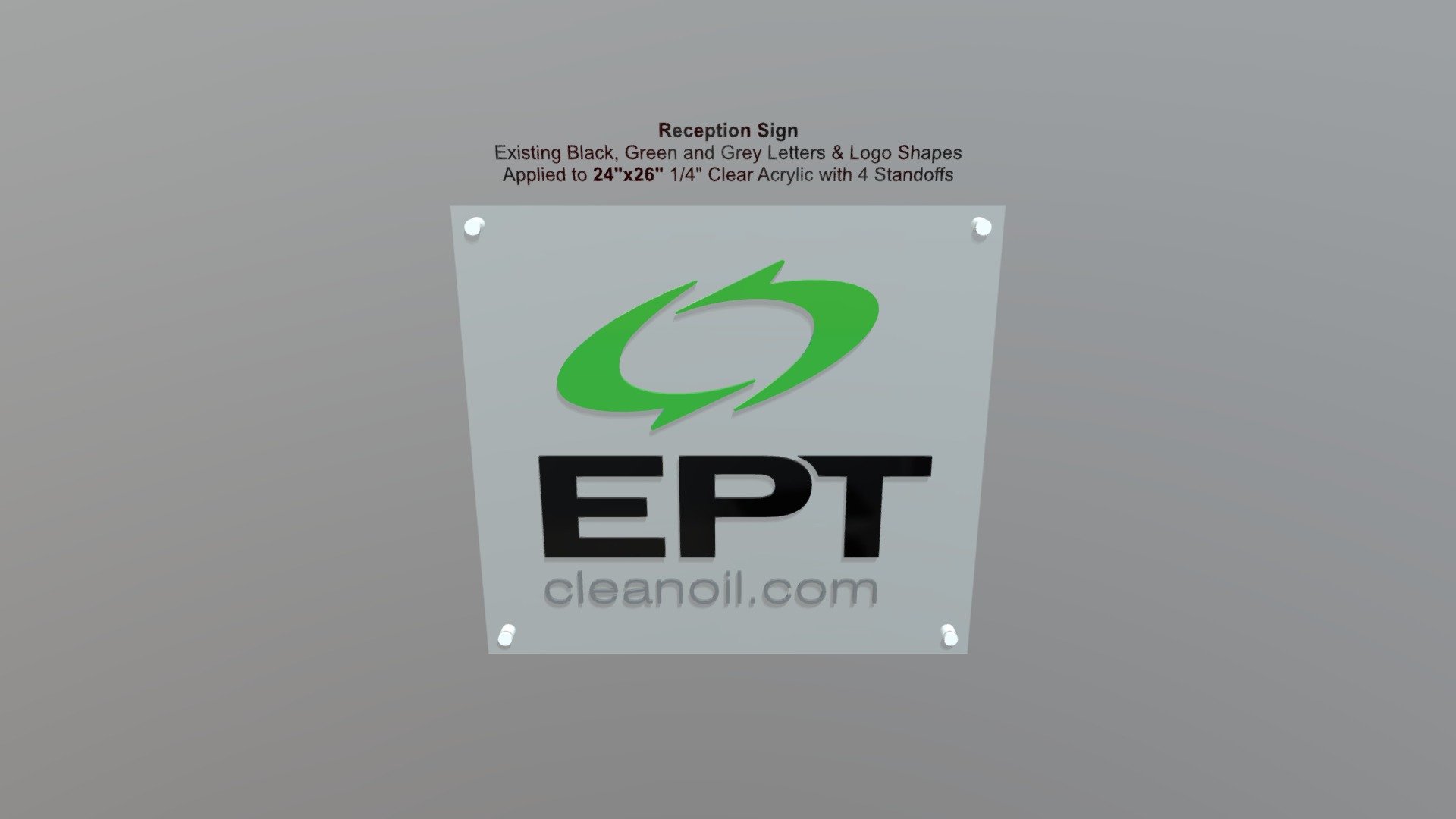 EPT Reception Sign - 3D model by tyniweb [7a8a758] - Sketchfab