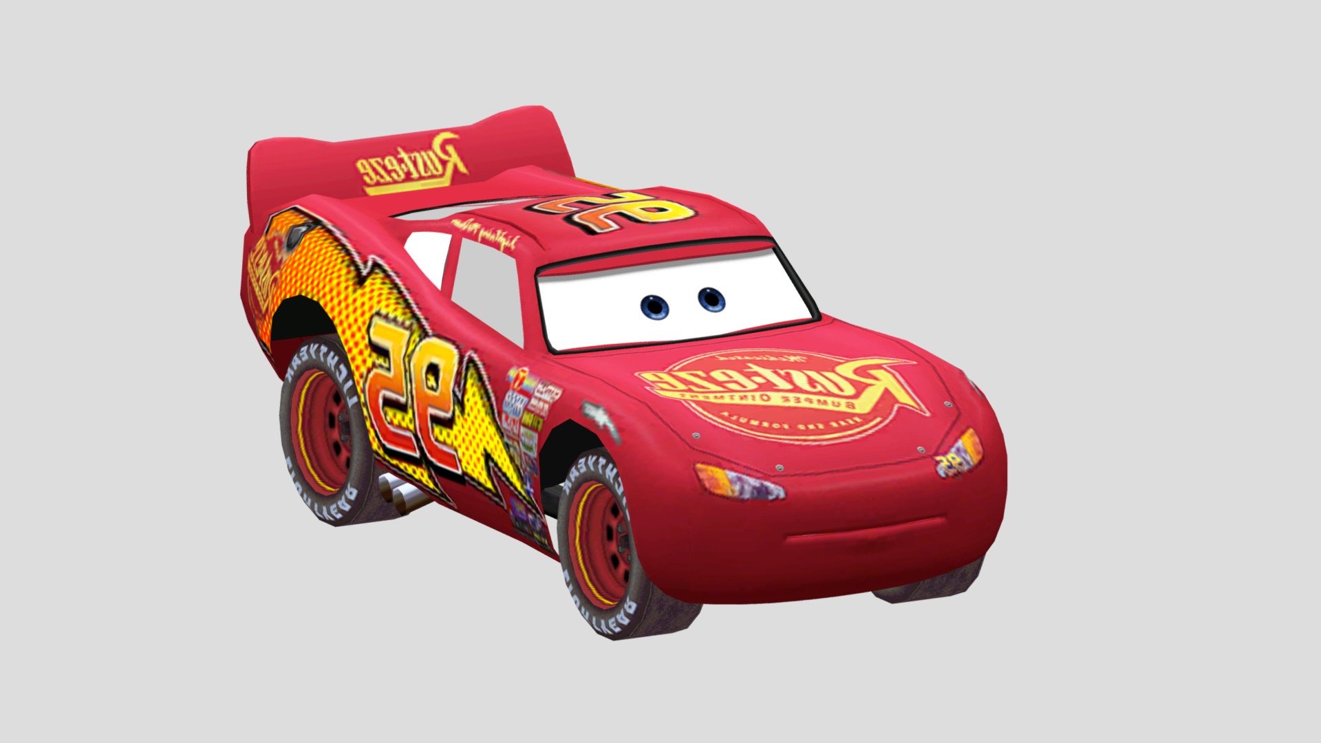 GameCube - Cars Lightning McQueen - Download Free 3D model by SMF ...