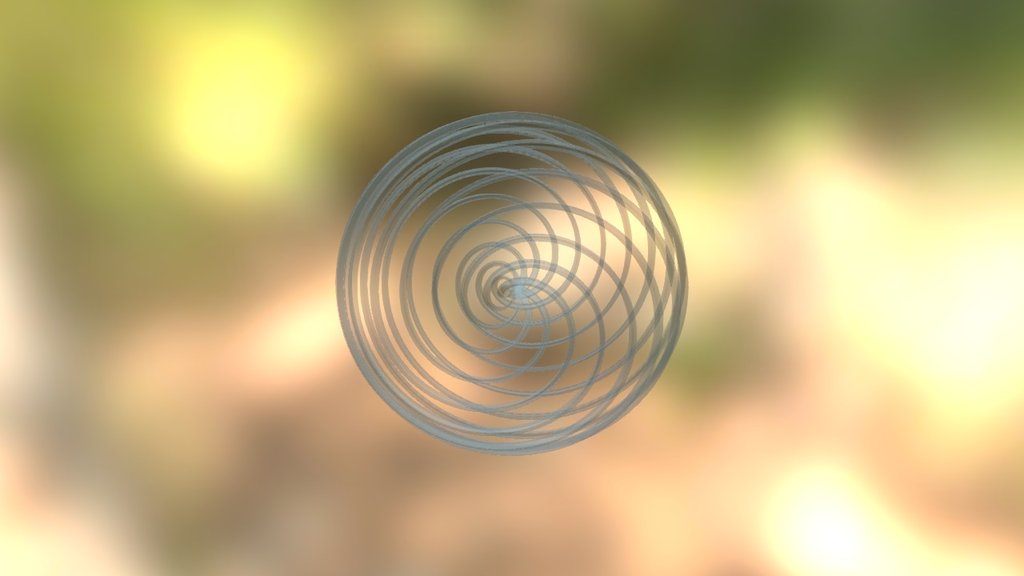 Transparant Spiral Torus 2 - 3D model by Todd Blatt ...